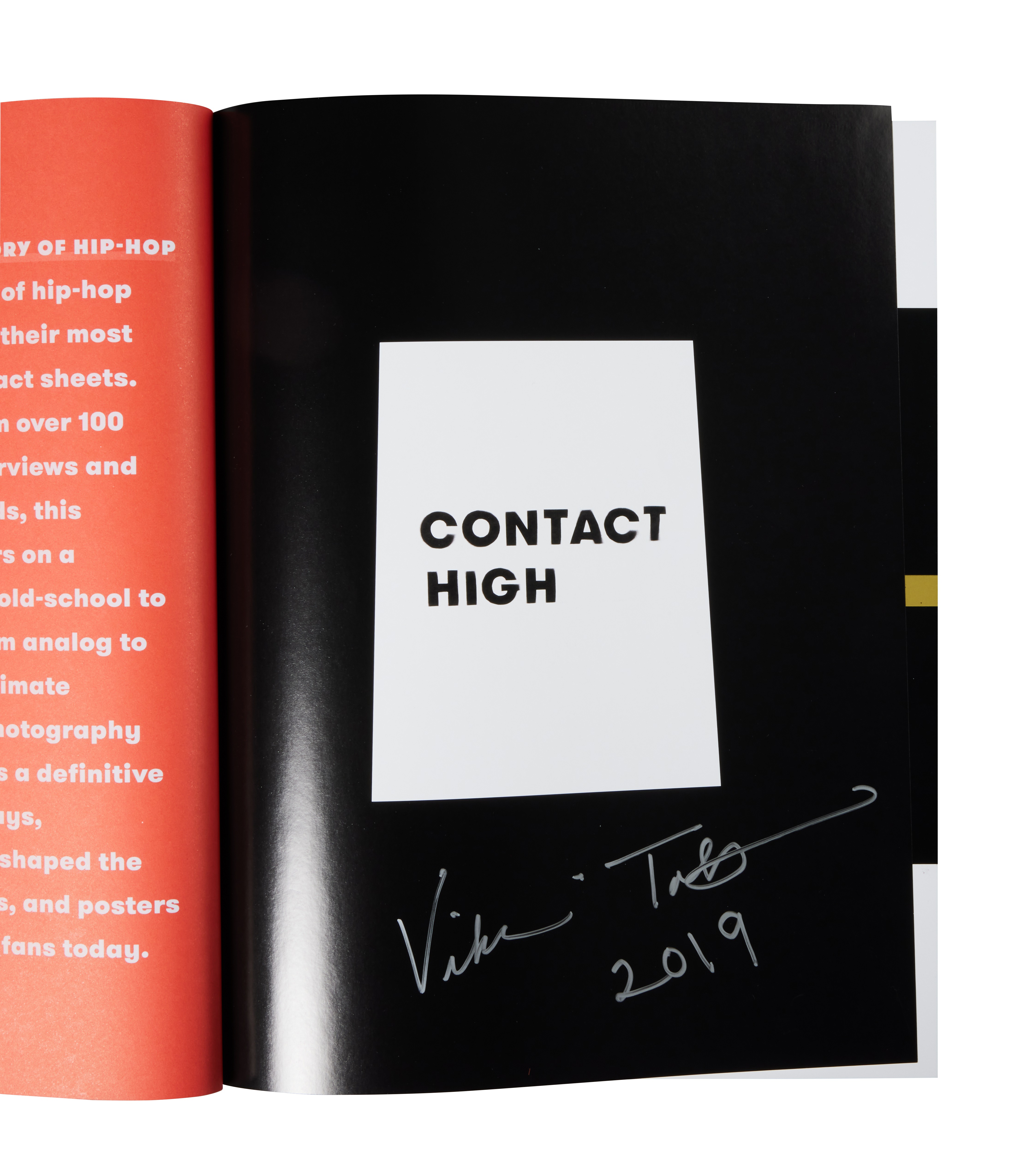 Signed artist's proof of Tobak's "Contact High: A Visual History of Hip ...