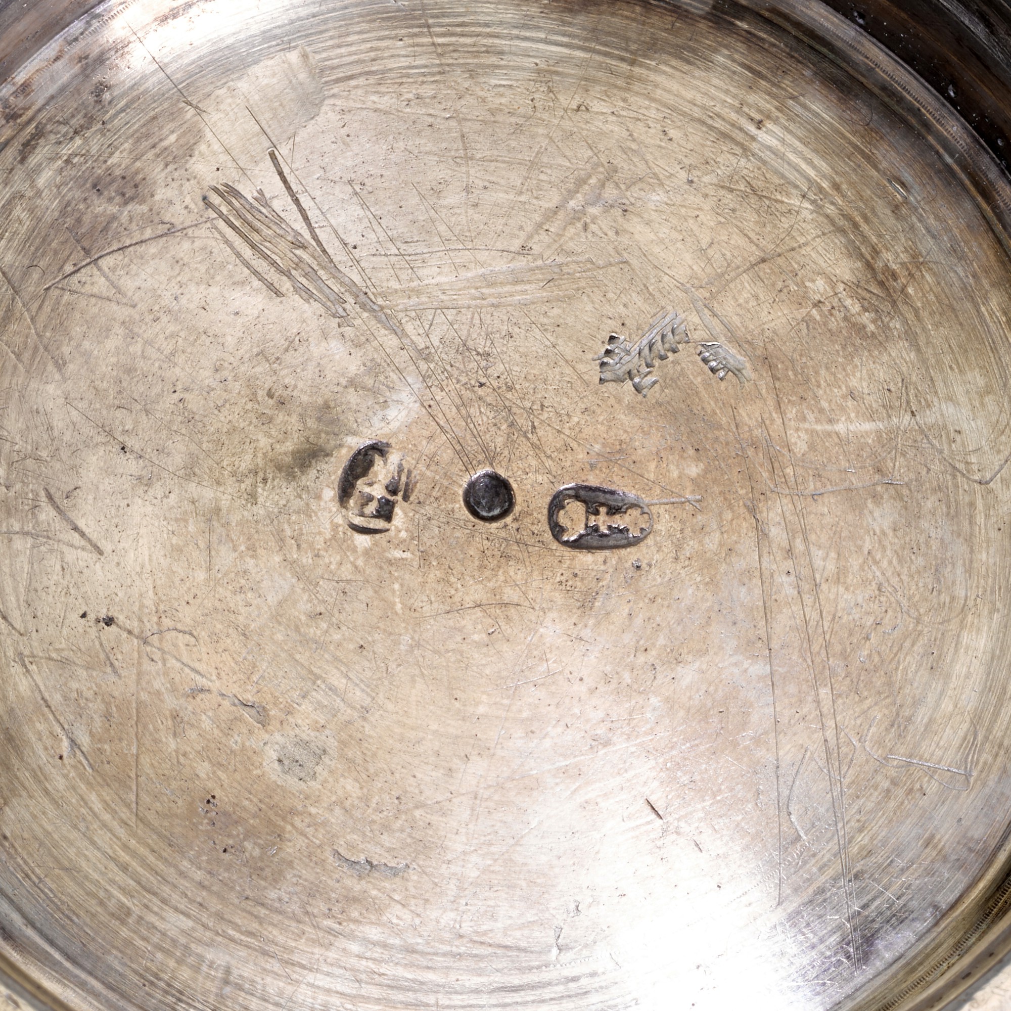 A German parcel-gilt silver bowl, maker’s mark a standing figure ...