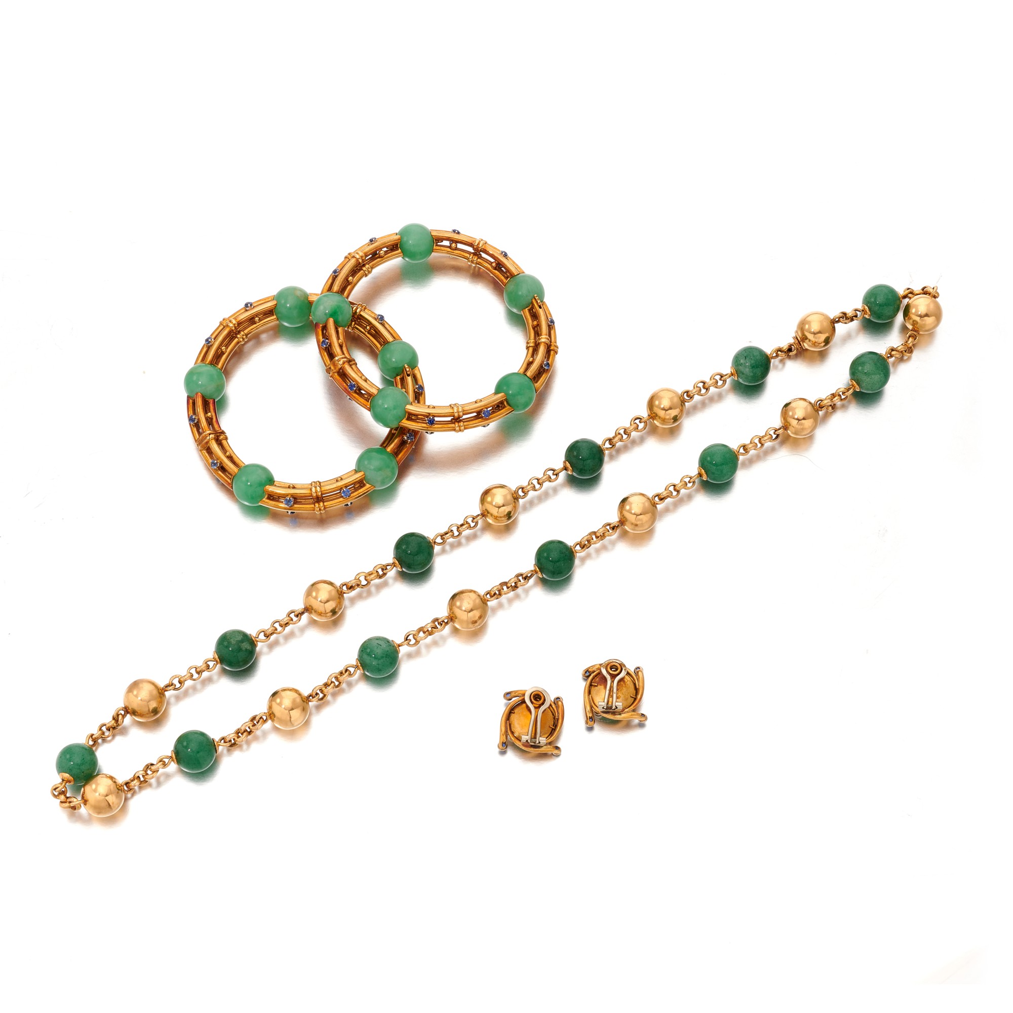 Collection of jadeite jewelry (Collezione di gioielli con giadeite ...