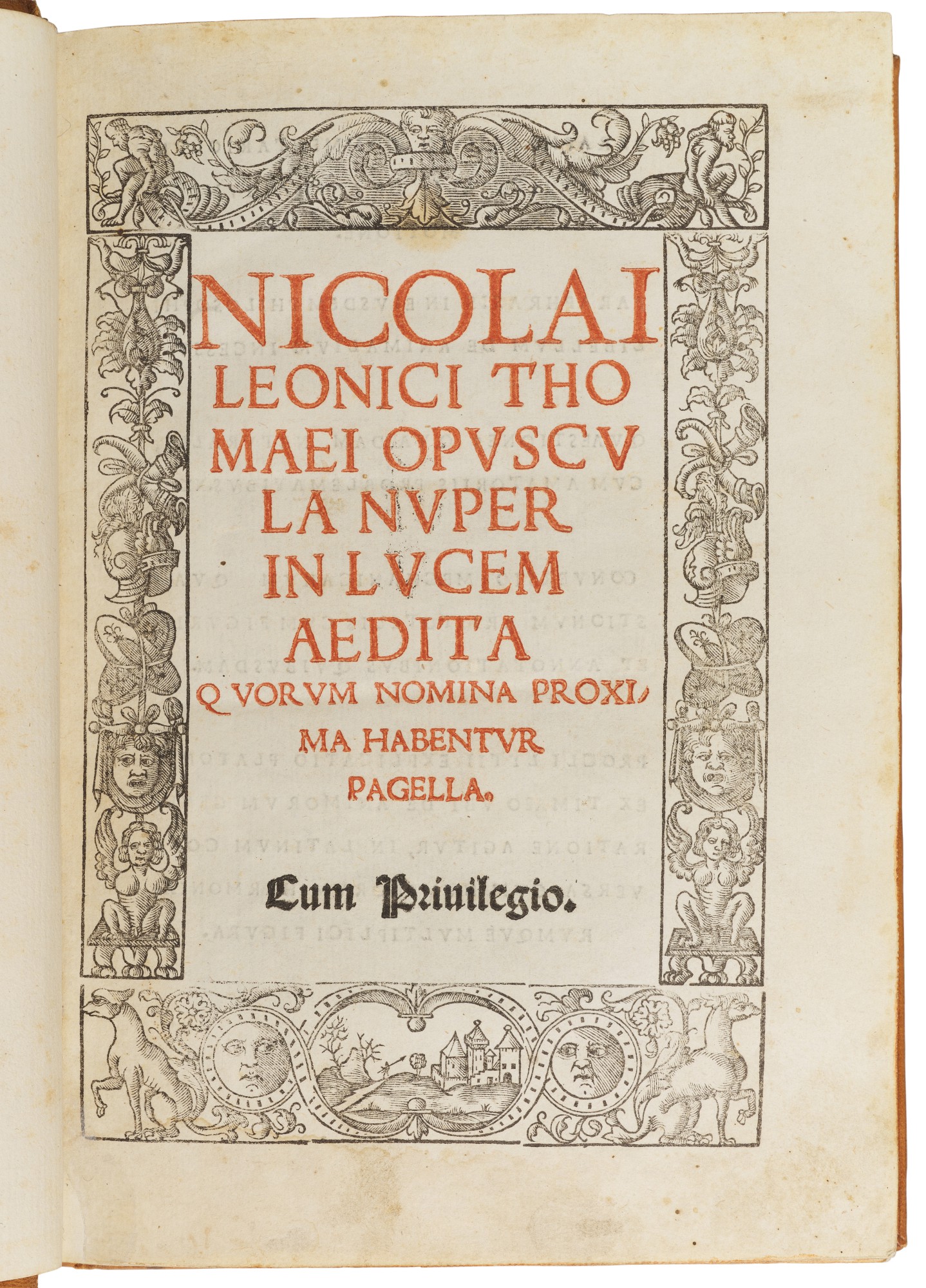 Leonico Tomeo, Opuscula, Venice, 1525, modern calf | Antiquarian Books ...