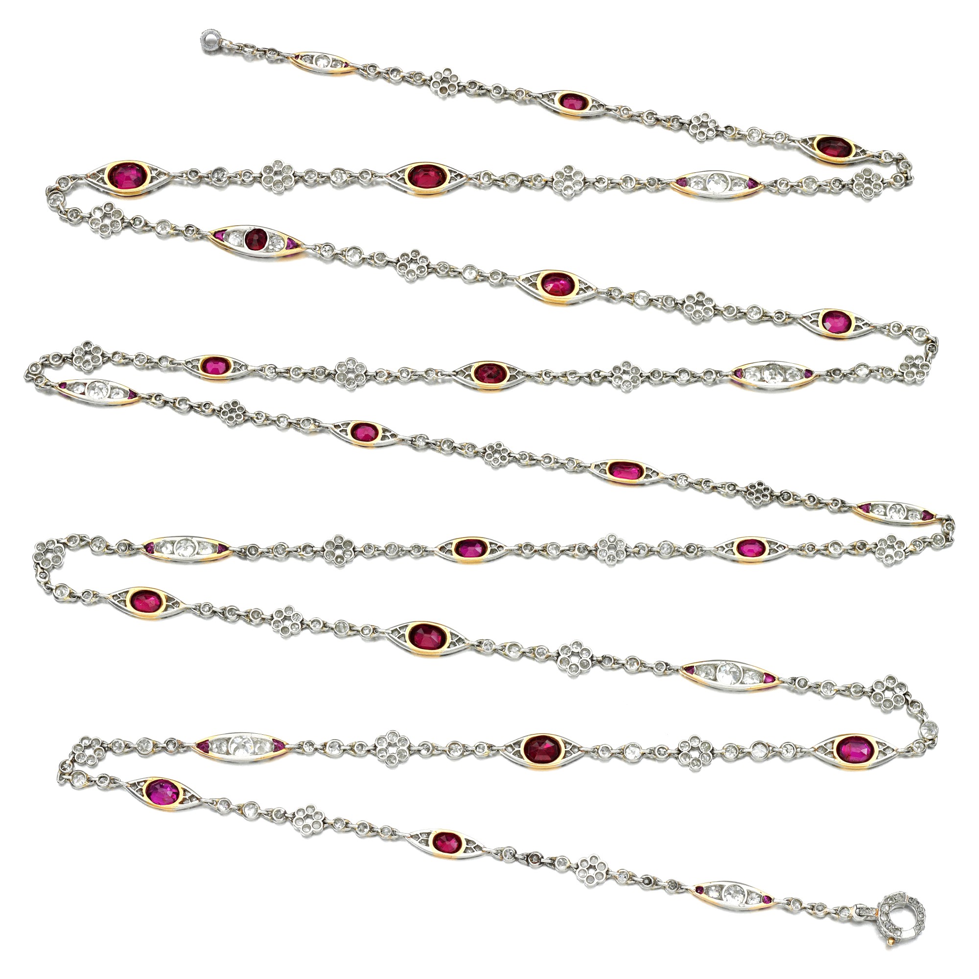 Ruby and diamond long chain, circa 1915 | The Weekly Edit: Fine Jewels ...