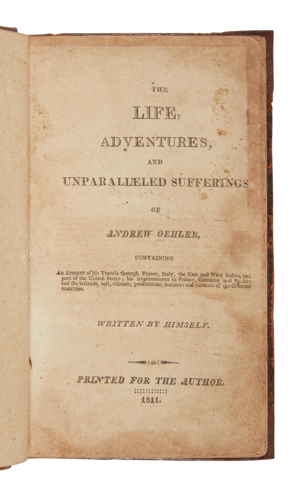 Oehler, Andrew | Author's edition of a memoir of suffering | The Ricky ...