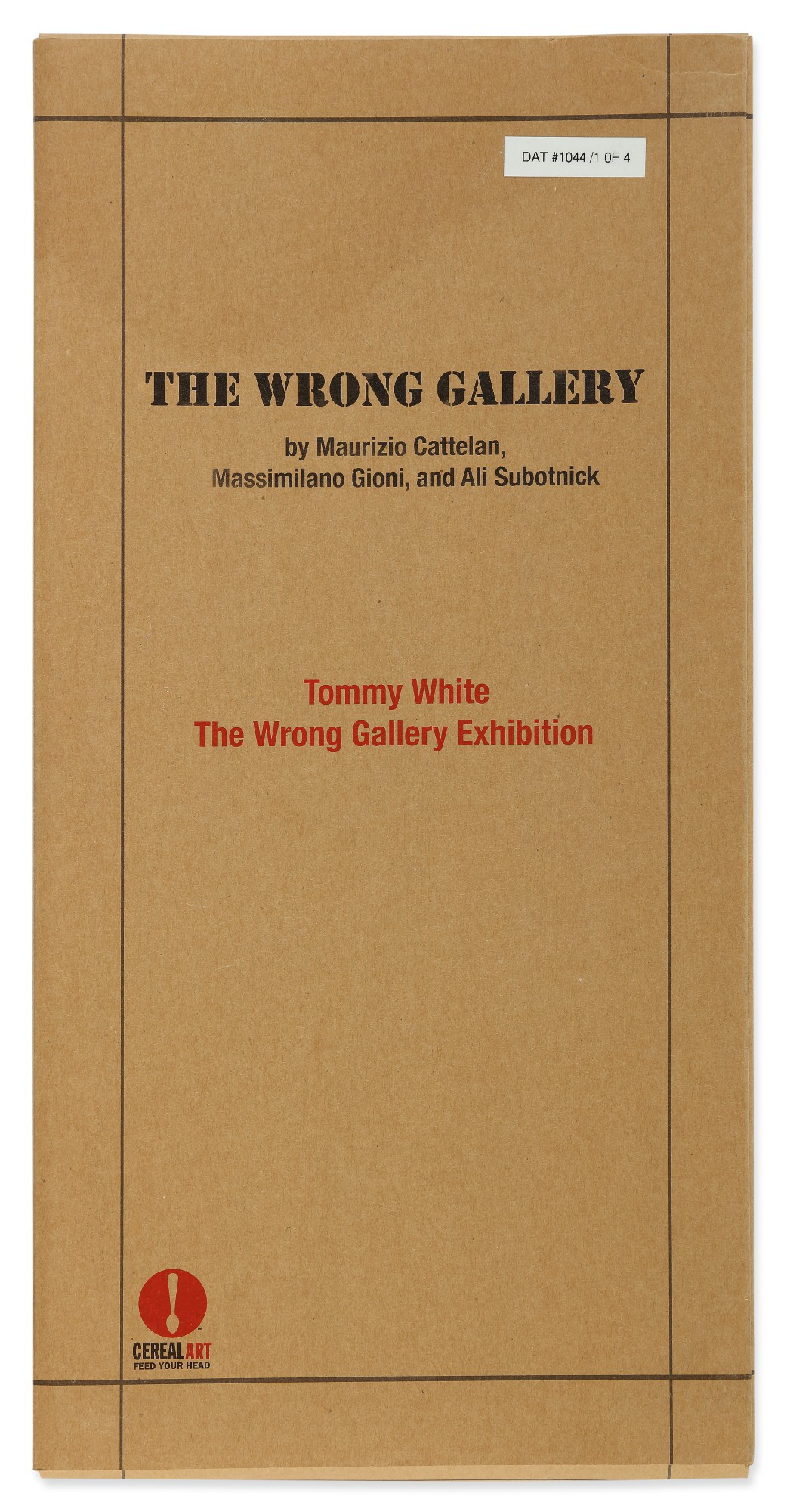 MAURIZIO CATTELAN, MASSIMILIANO GIONI AND ALI SUBOTNICK | THE 1:6 SCALE ...