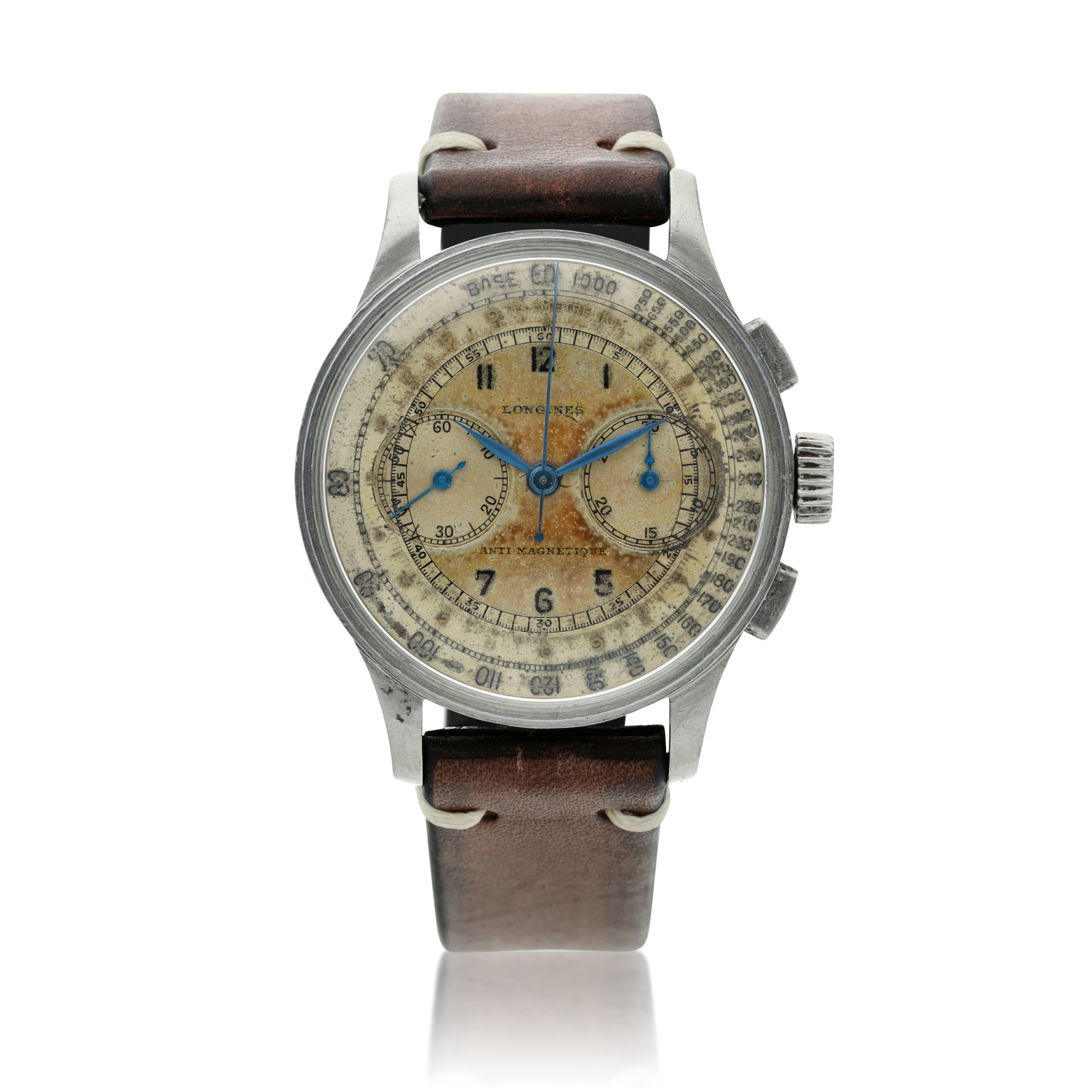 Reference 5009 A stainless steel flyback chronograph wristwatch, Circa ...