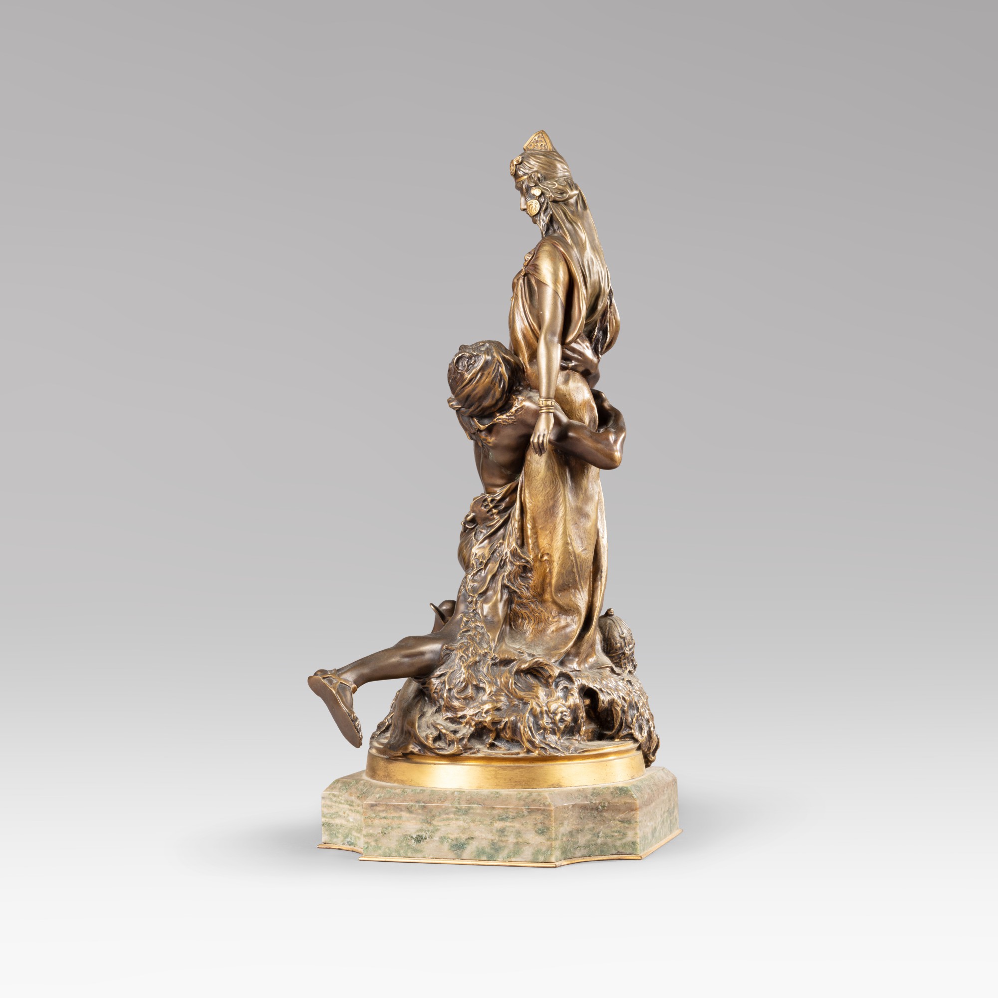 Salammbô chez Matho (Matho kneeling before Salammbo) | Collection ...