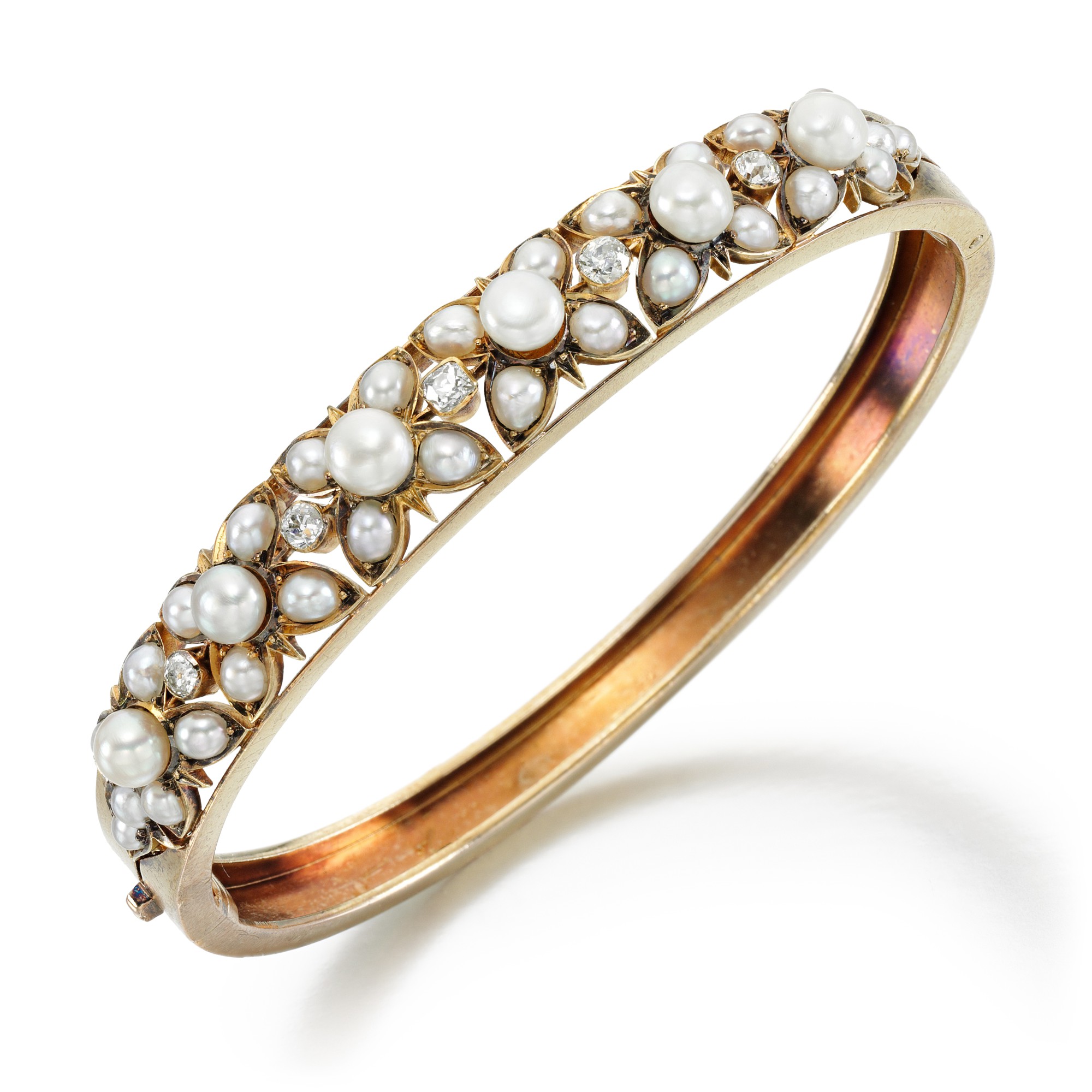 Pearl and diamond bangle, late 19th century | Fine Jewels | 2021 ...