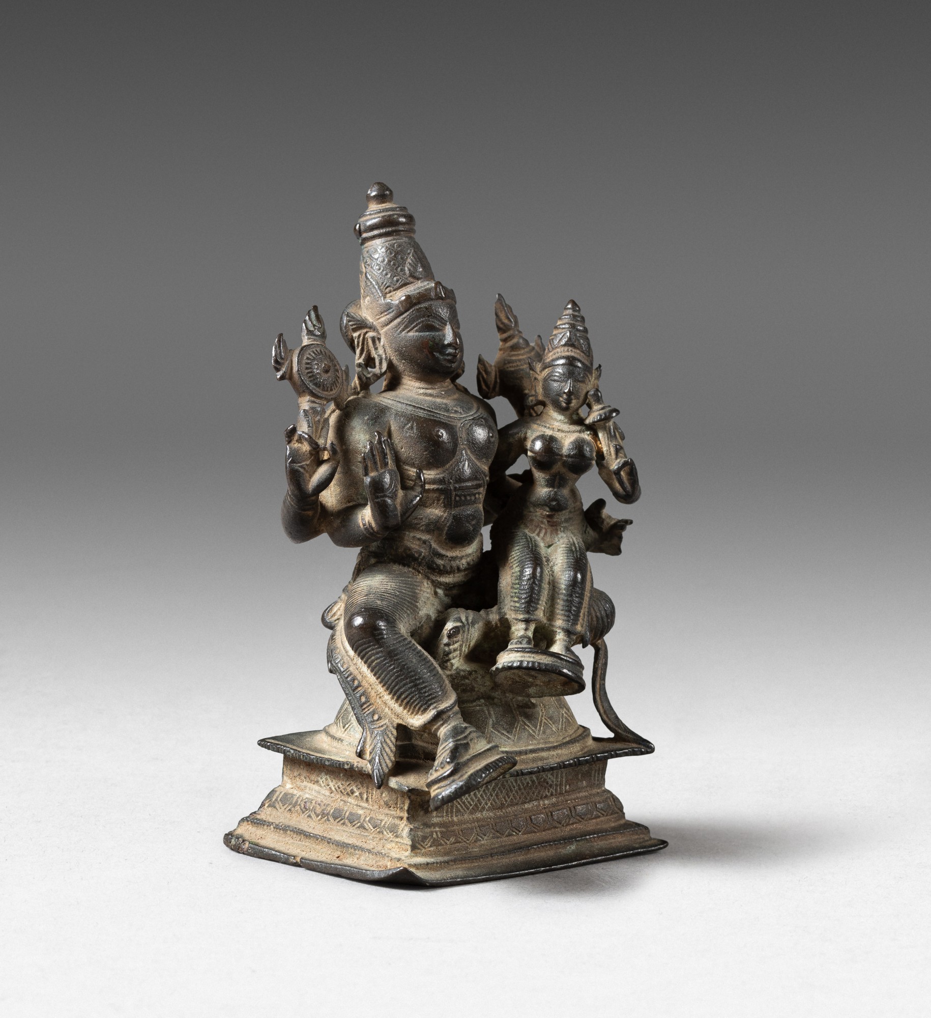 A copper-alloy figure of Uma-Maheshvara, South India, 17th century ...