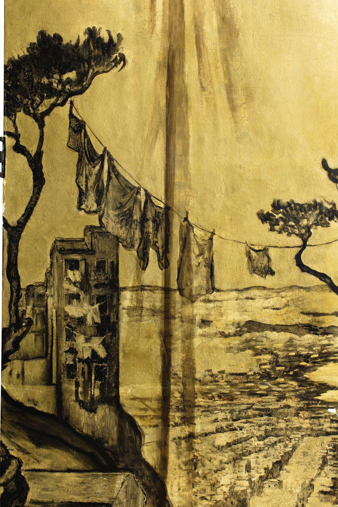 José María Sert (1874-1945) 'Vision de Naples' An eleven-leaf screen ...