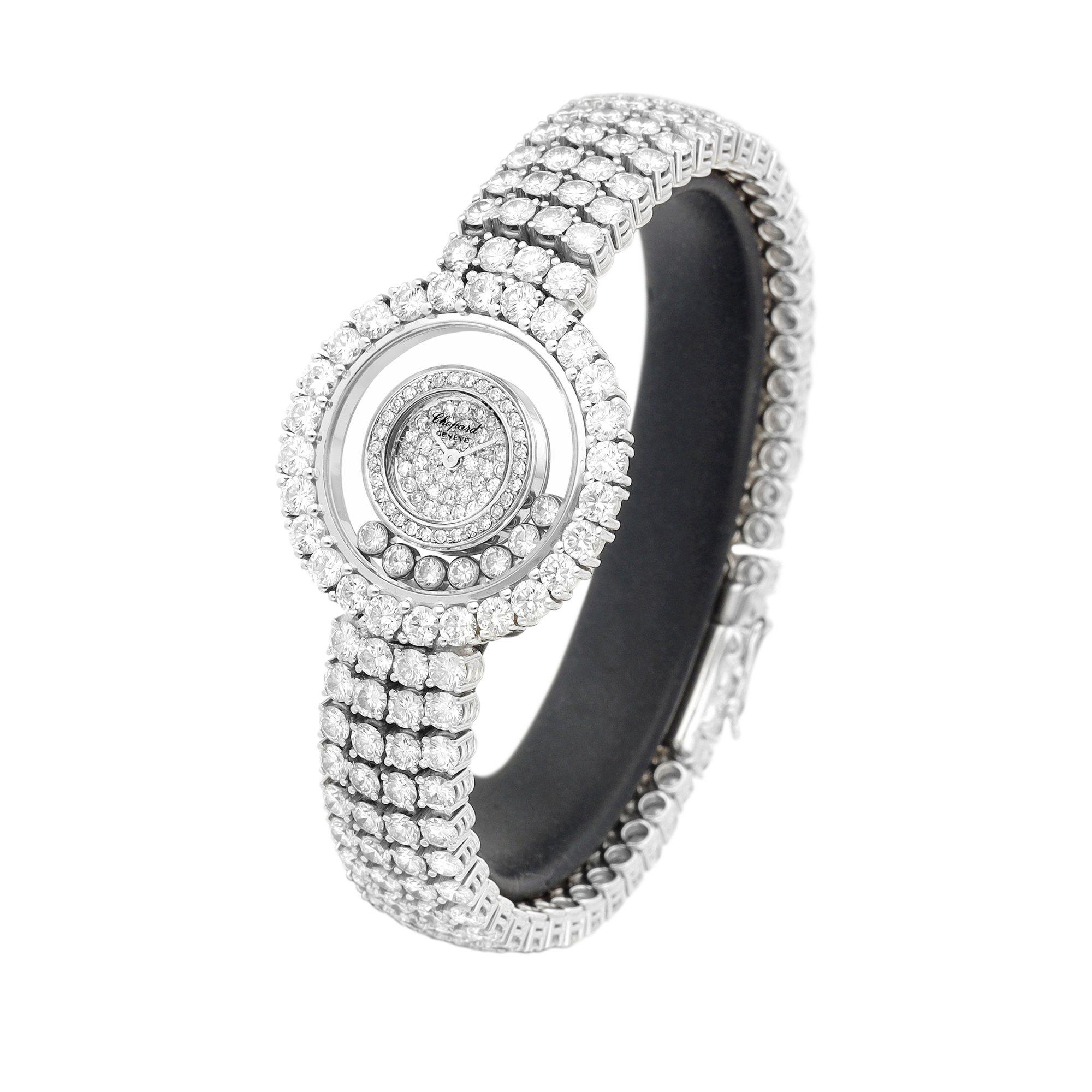 Happy Diamonds, Reference 4097 1 | A white gold and diamond-set ...
