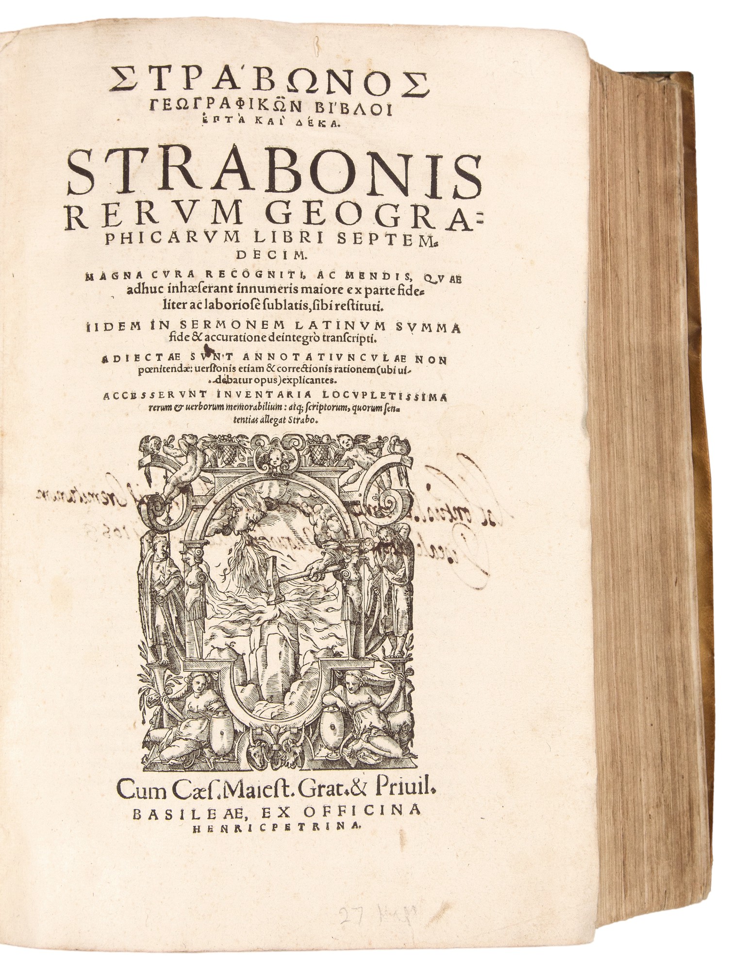 Strabo — Guilielmus Xylander [editor and translator] | Among the ...