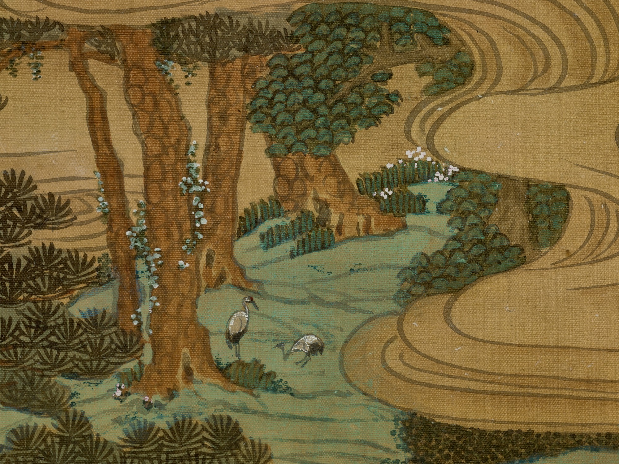 Ren Xiong 任熊 | Auspicious Birds Visiting the Garden 有鳳來儀 | Fine Chinese ...