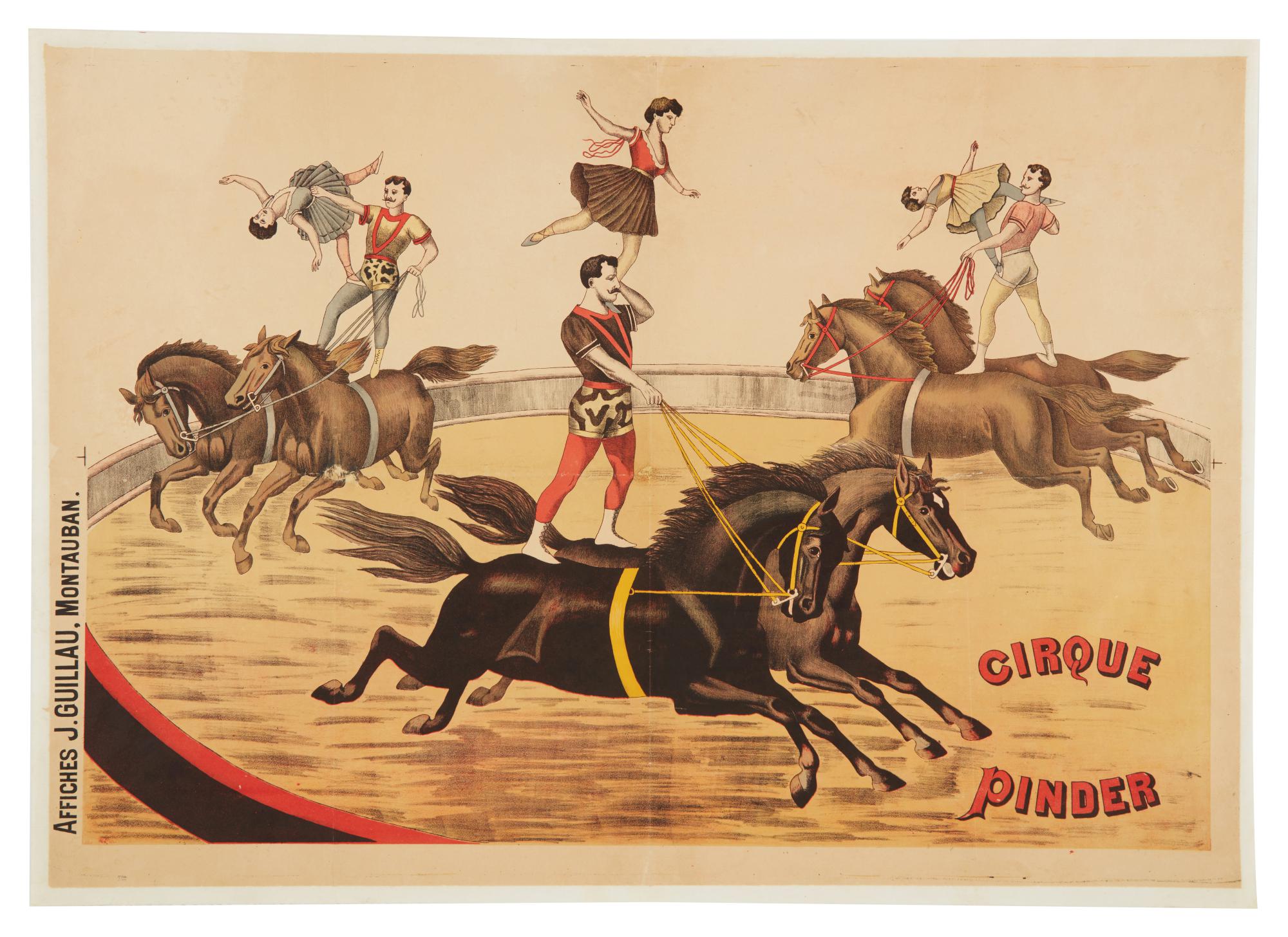 Pinder, George, & William Pinder | Stunt riding in an English-French ...