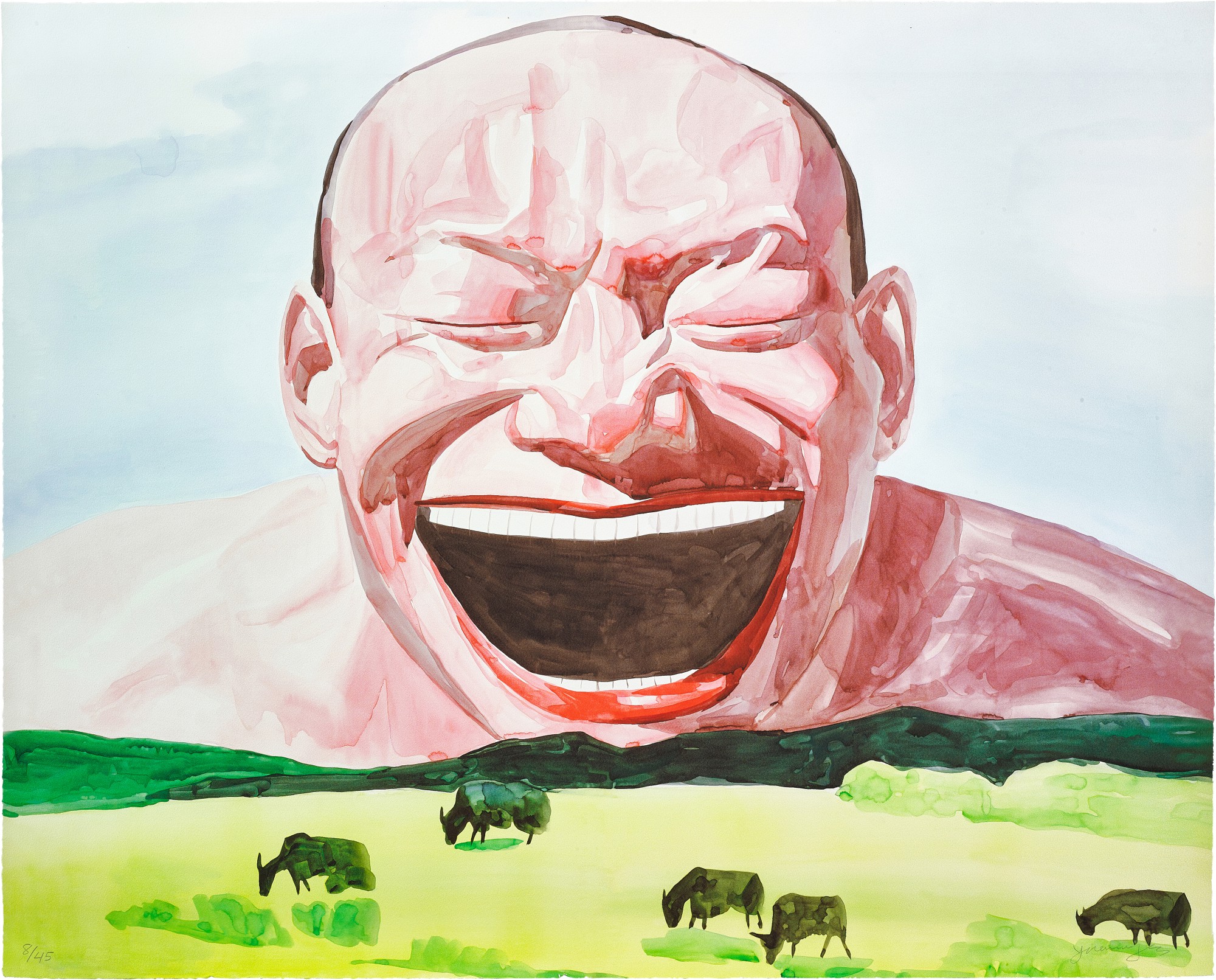 YUE MINJUN 岳敏君 | UNTITLED (SMILE-ISM NO.8) 無題（微笑主義8號） | Contemporary ...
