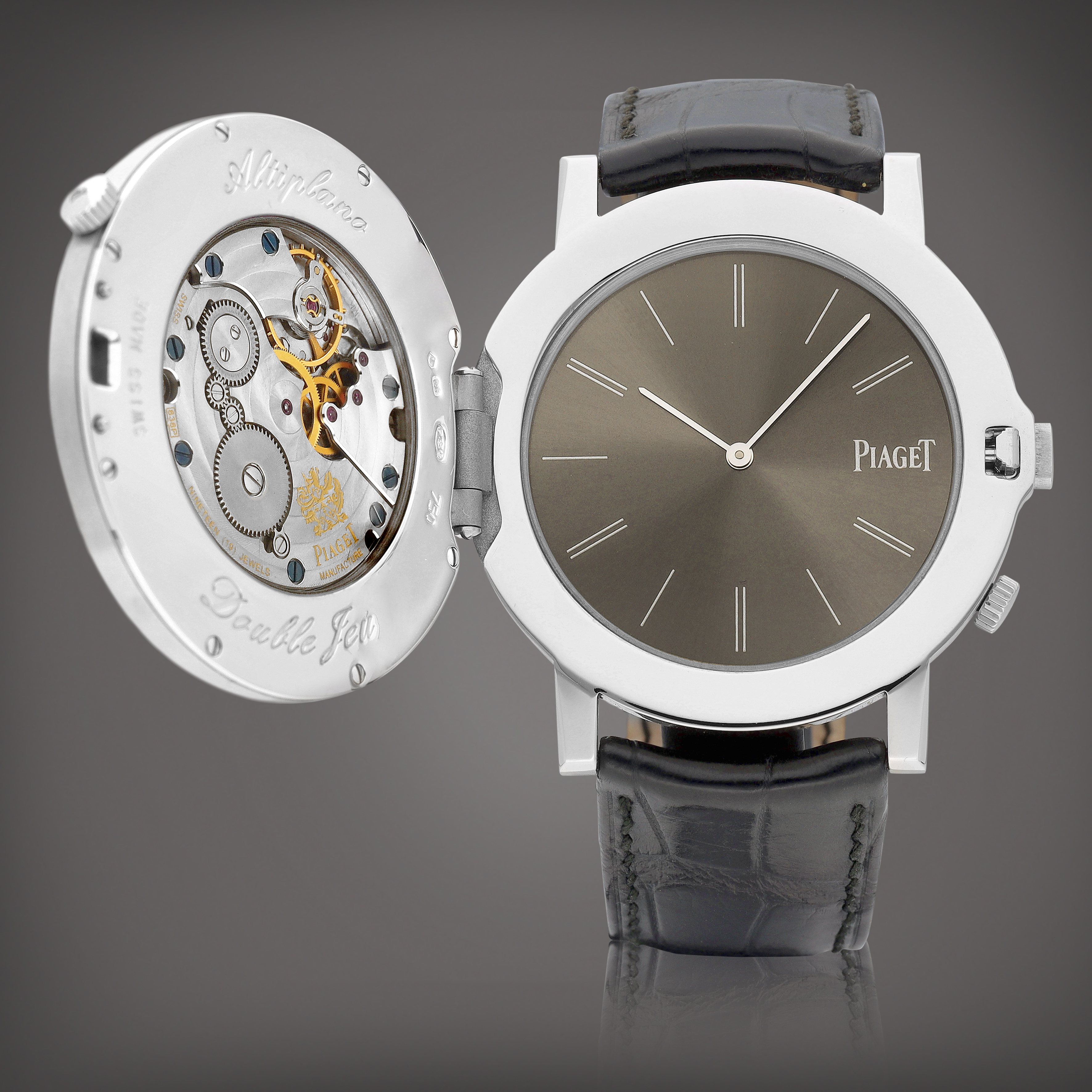 Altiplano Double Jeu, Reference P10436 | A white gold dual time zone ...
