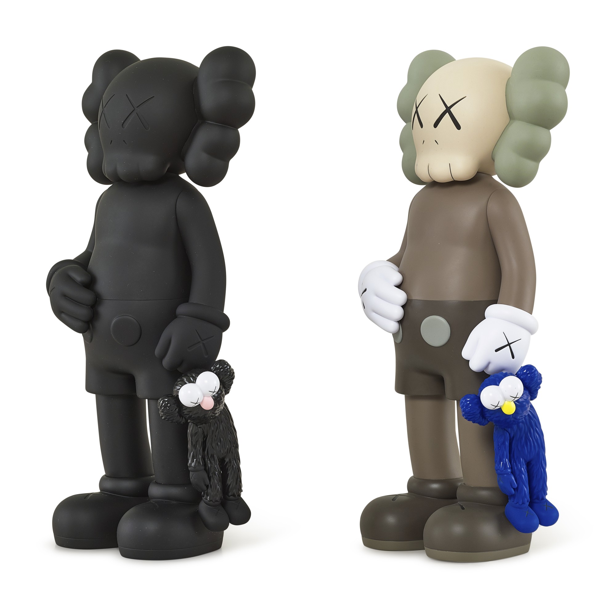 KAWS | SHARE (BROWN/BLACK) (TWO WORKS) 分享（褐/黑）（兩件作品） | Contemporary ...