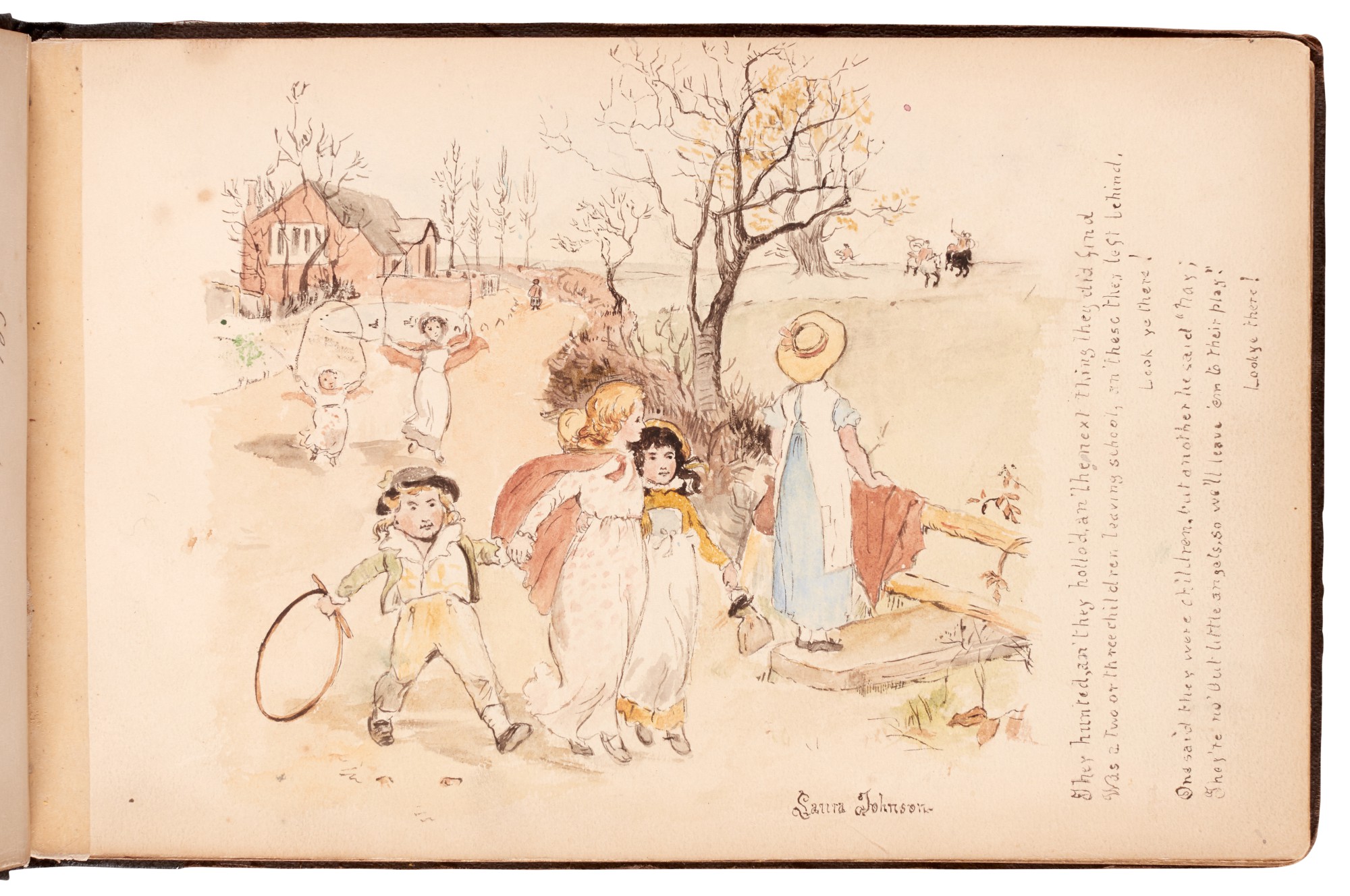 Laura Knight | Album including five pages of watercolours and sketches ...