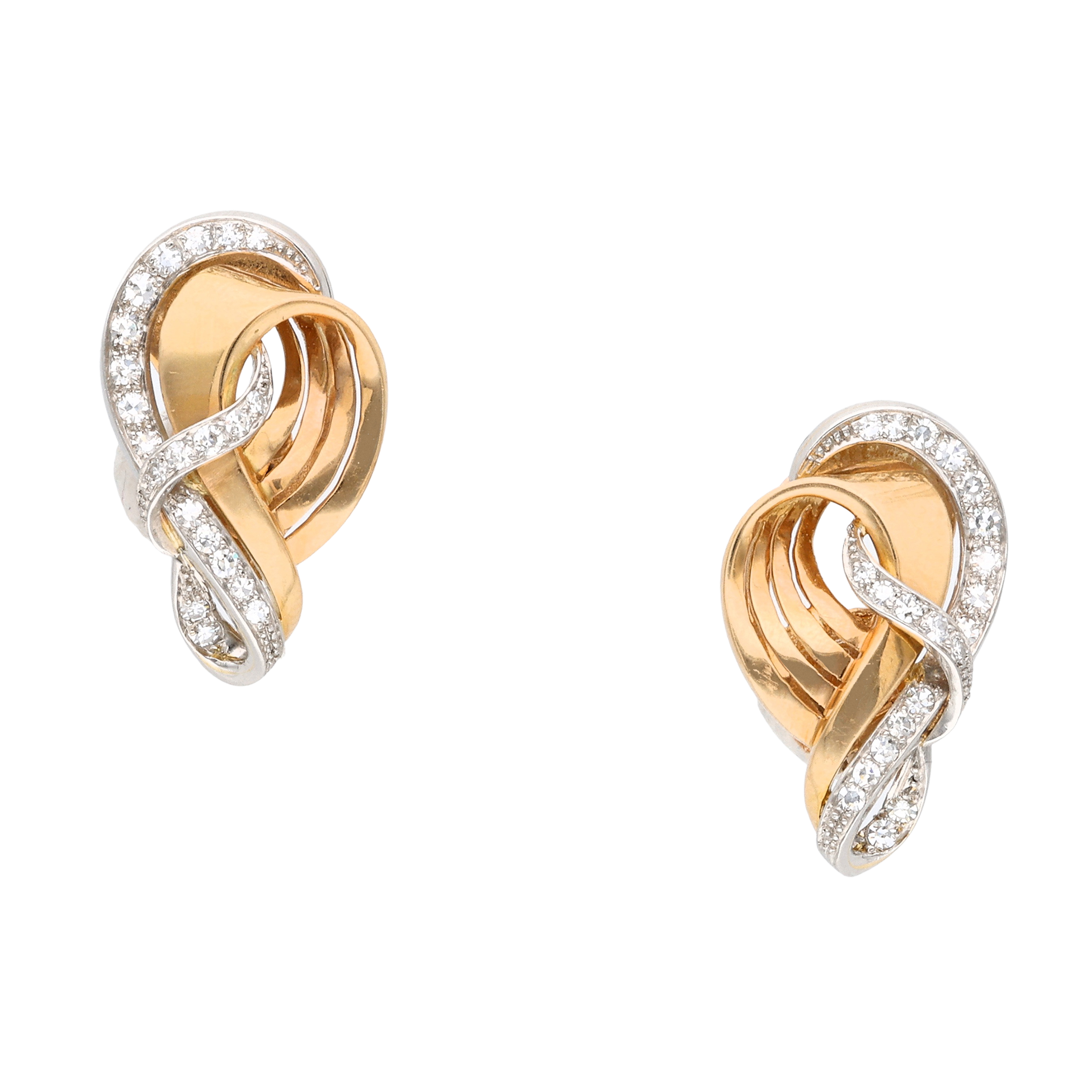 Vintage Gold And Diamond Earclips Available For Immediate Sale At Sotheby’s
