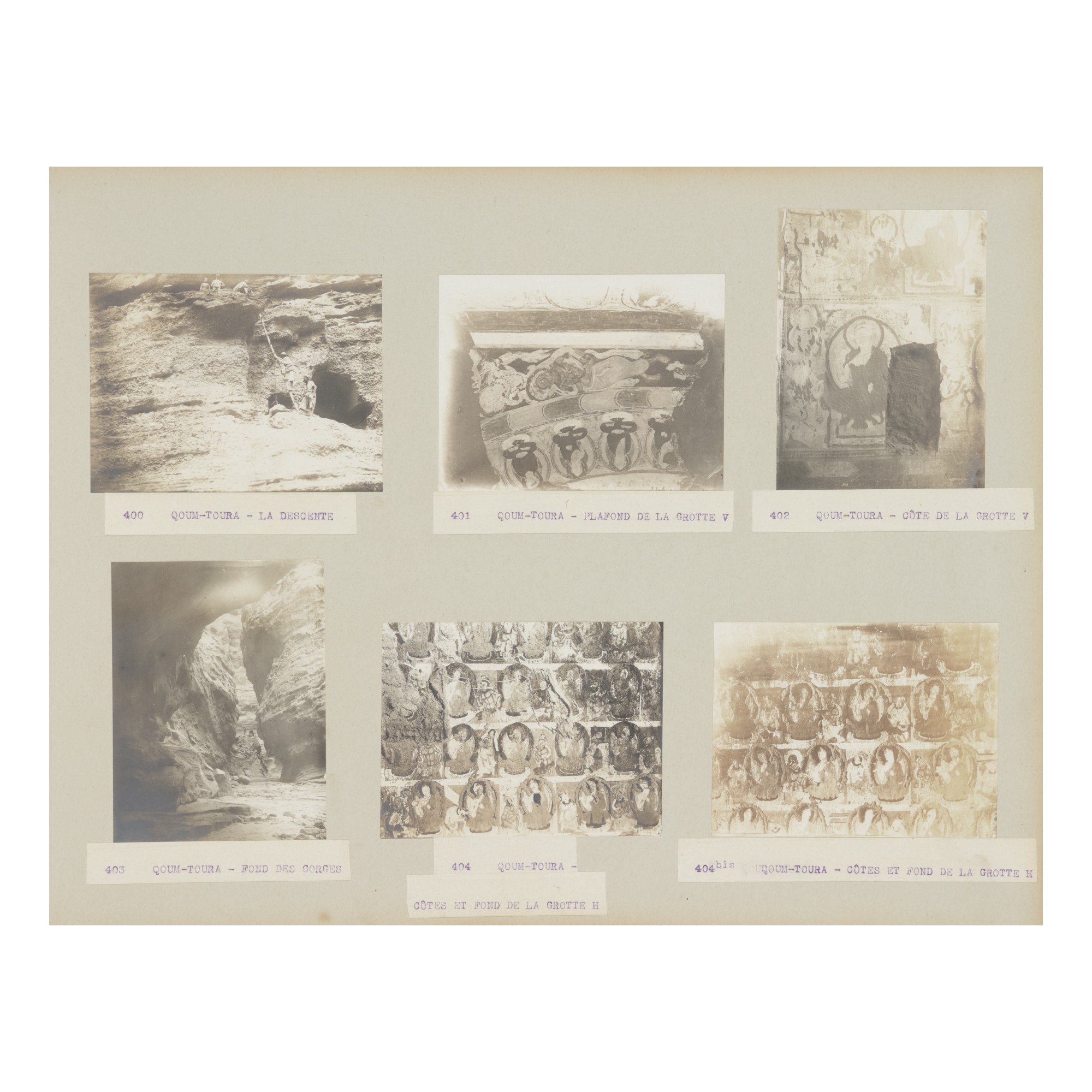 TWO PHOTOGRAPH ALBUMS OF MISSION PELLIOT, EARLY TWENTIETH CENTURY ...