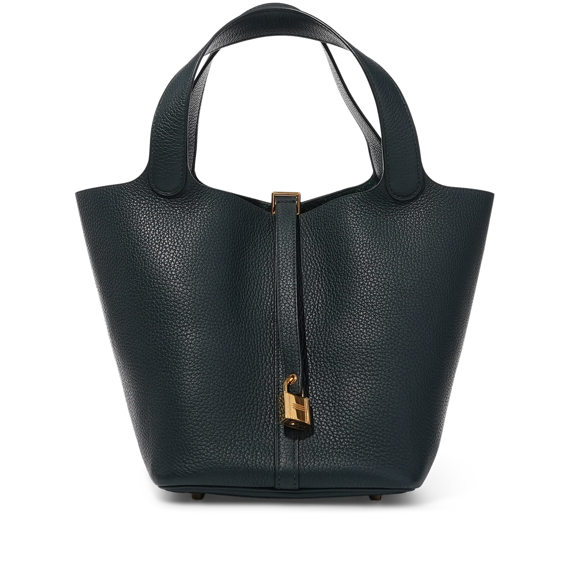 Vert Cypres Clemence Picotin Lock 22 Gold Hardware, 2021 Available For ...