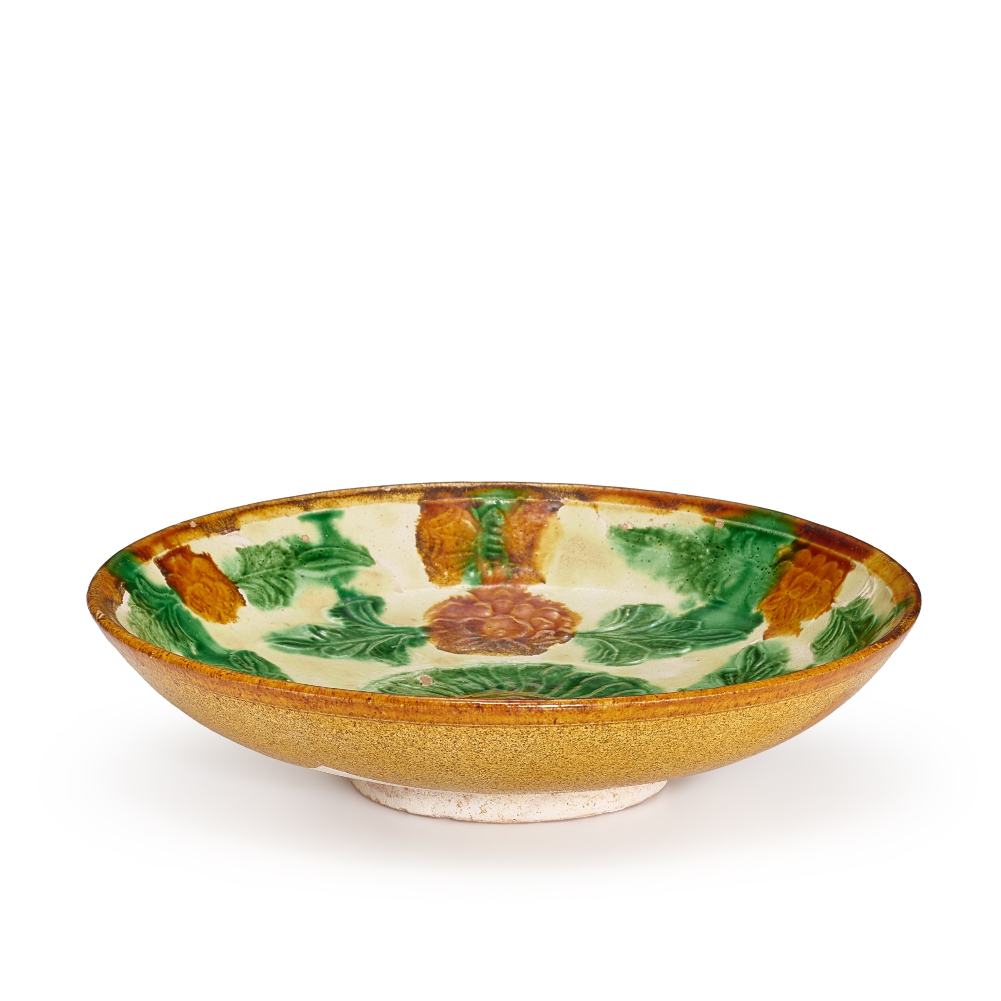 A moulded sancai 'floral' dish, Liao dynasty 遼 三彩印花盤 | CHINA / 5000 ...