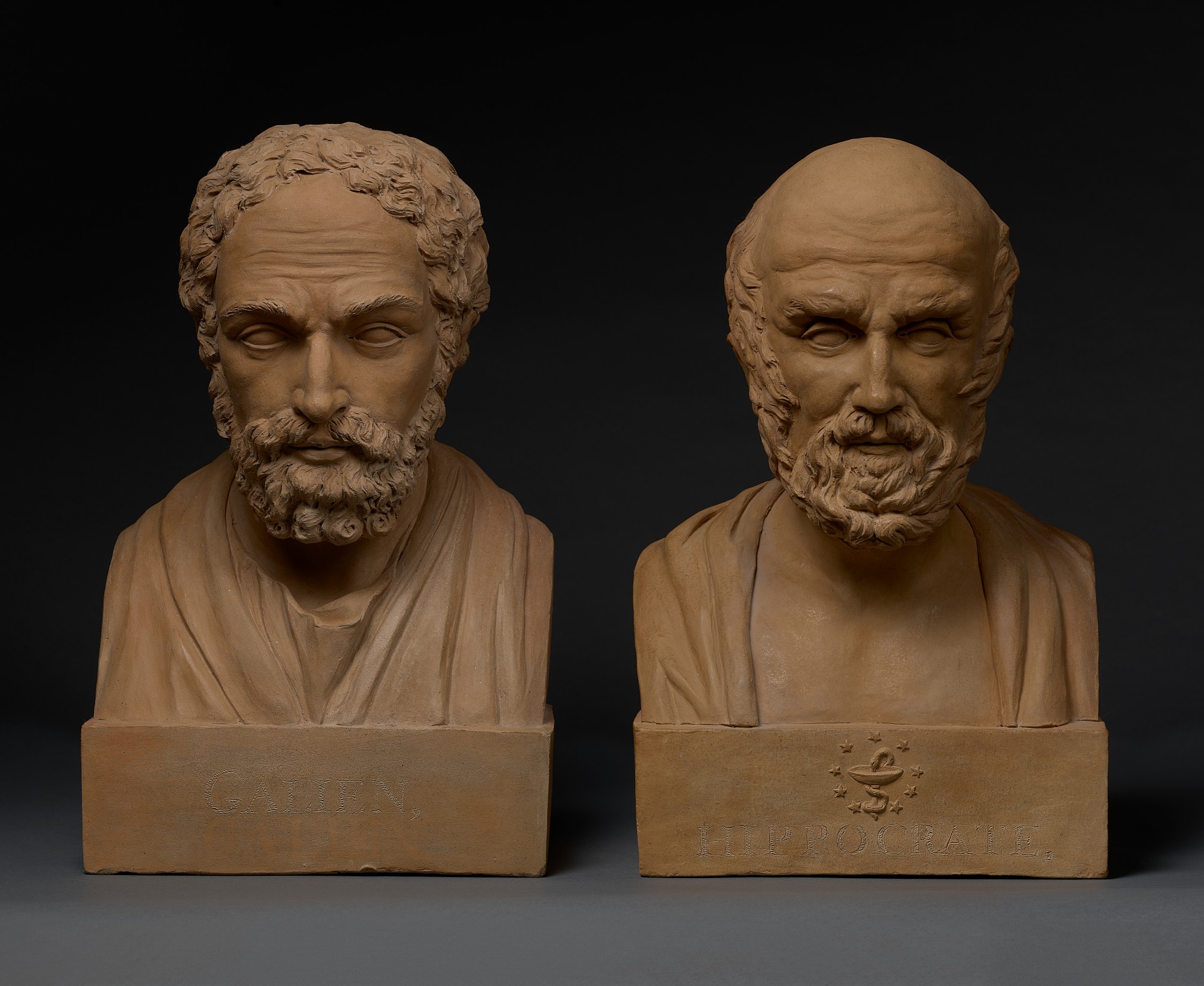 FRANCE | PAIR OF BUSTS OF GALEN AND HIPPOCRATES | Refining Taste: Works ...