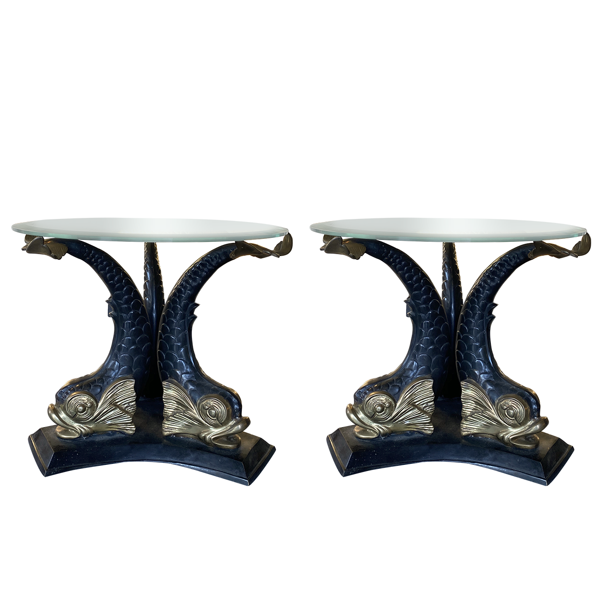 Maitland - Smith Vintage Koi Fish End Tables Available For Immediate ...