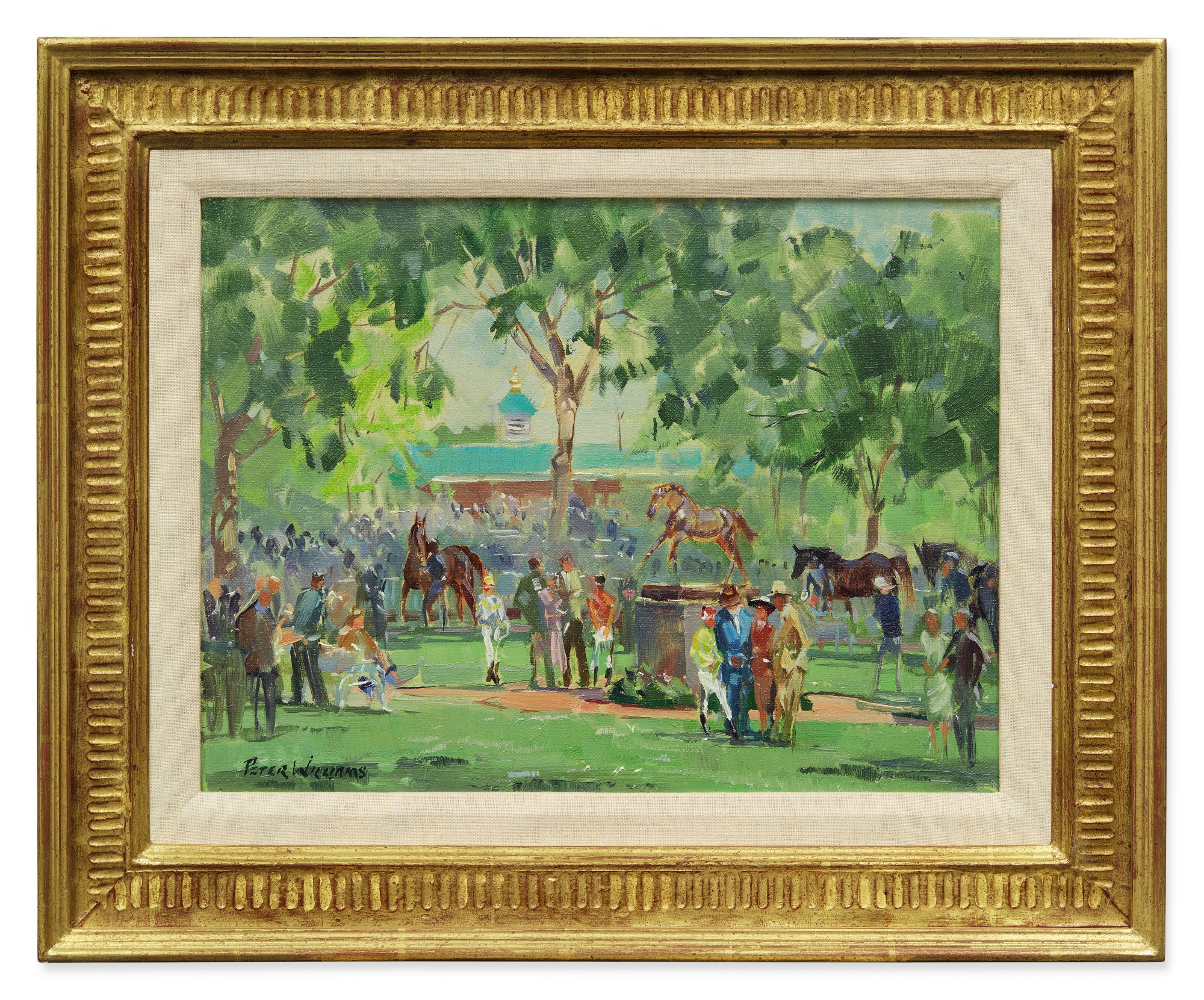 PETER WILLIAMS | VIEW OF THE PADDOCK, AT BELMONT PARK | The Collection ...