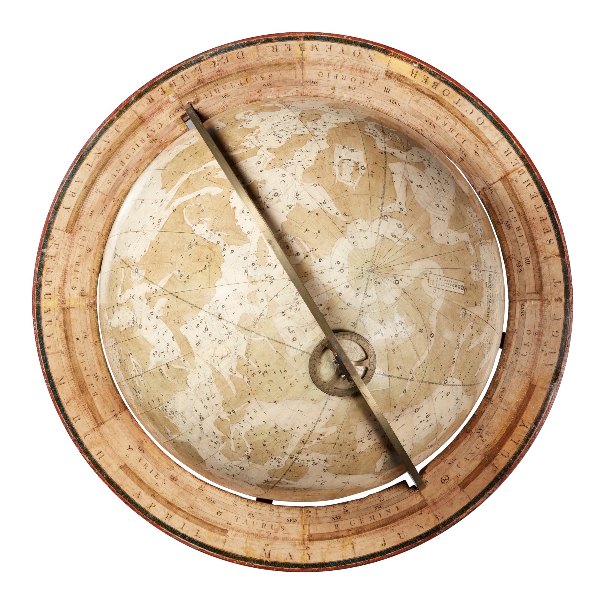 A Pair of Early Victorian Eighteen-Inch Terrestrial and Celestial ...