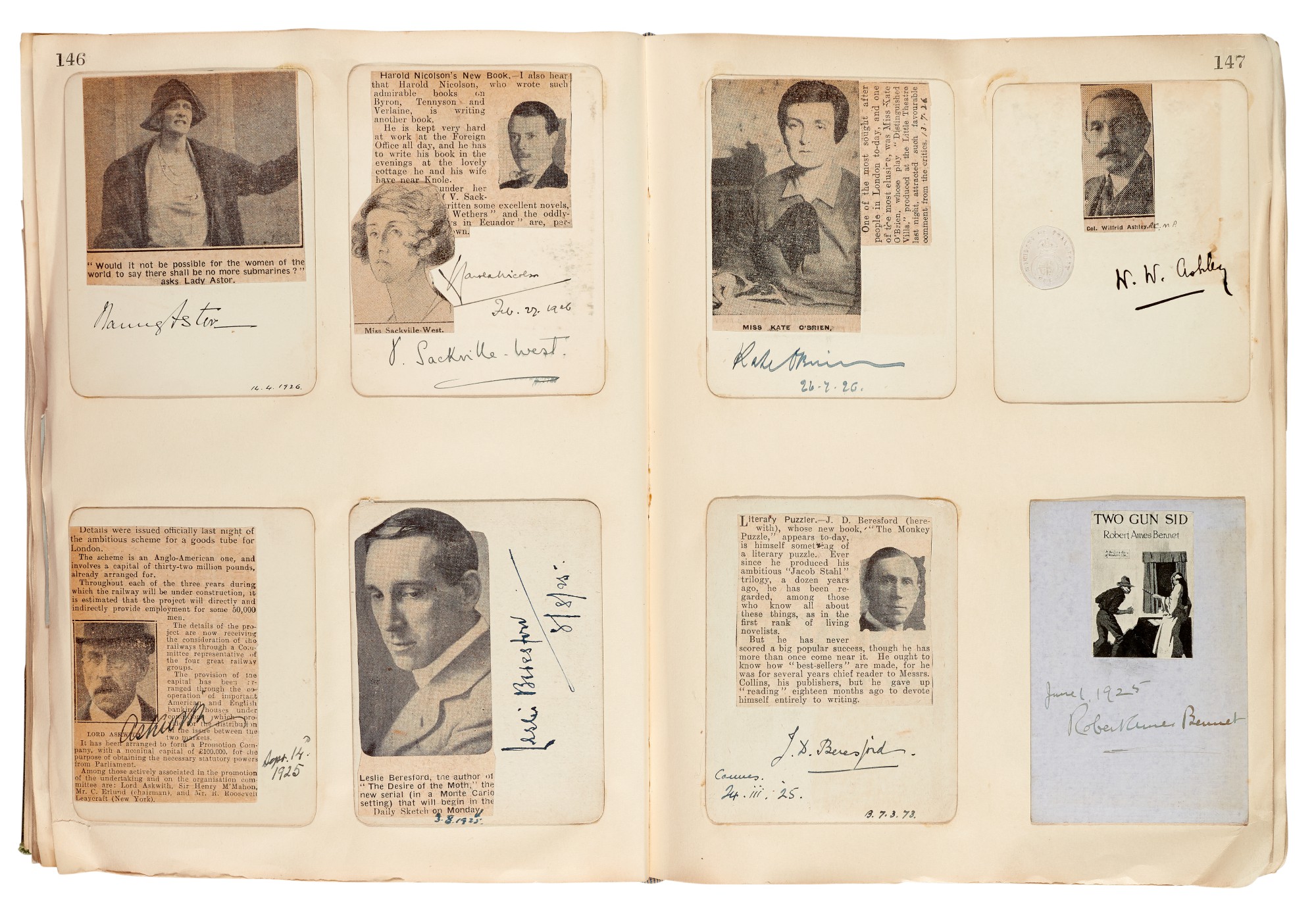 AUTOGRAPH ALBUM | c.460 items including letters by Babbage, Charles ...