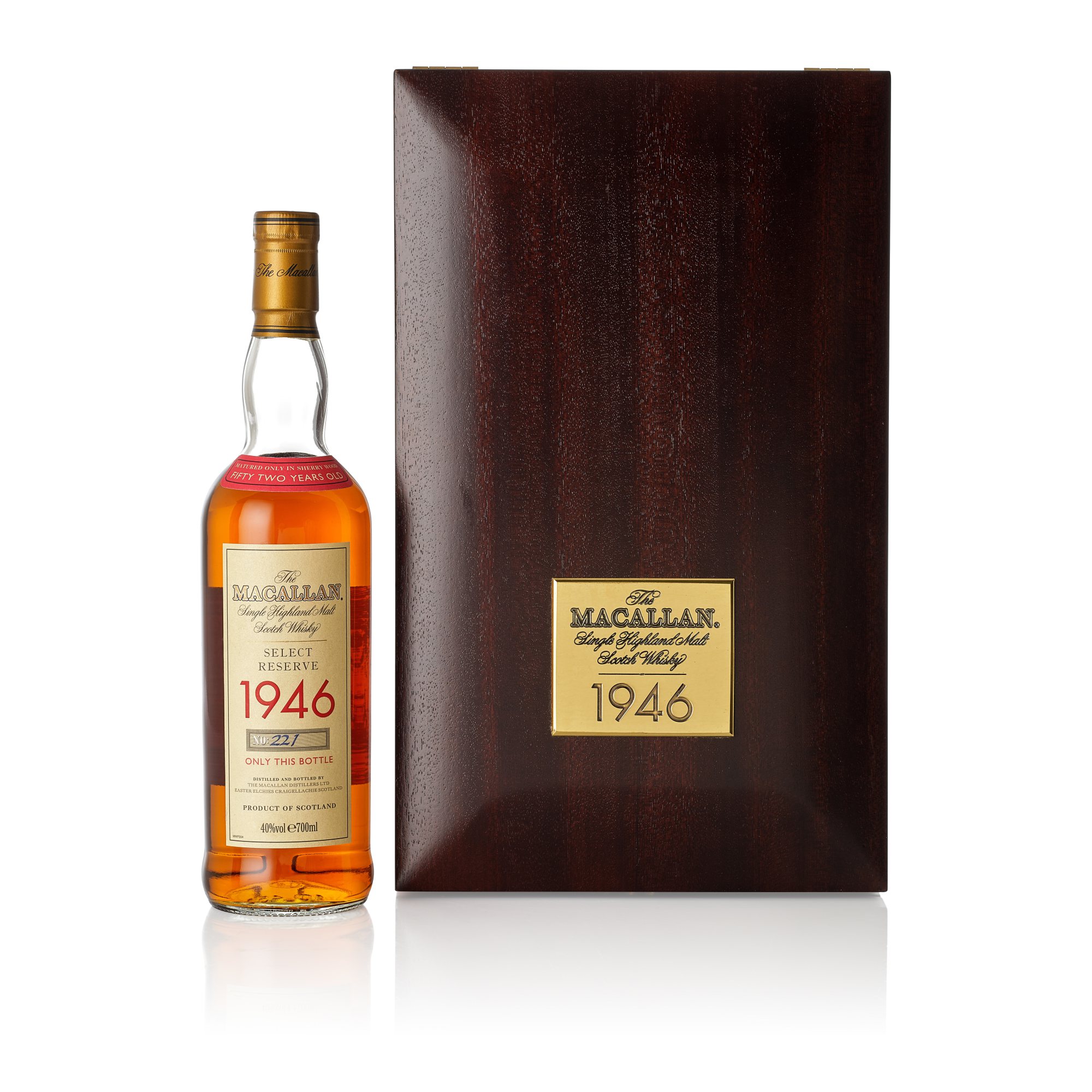 The Macallan Select Reserve 52 Year Old 40.0 abv 1946 (1 BT70 ...