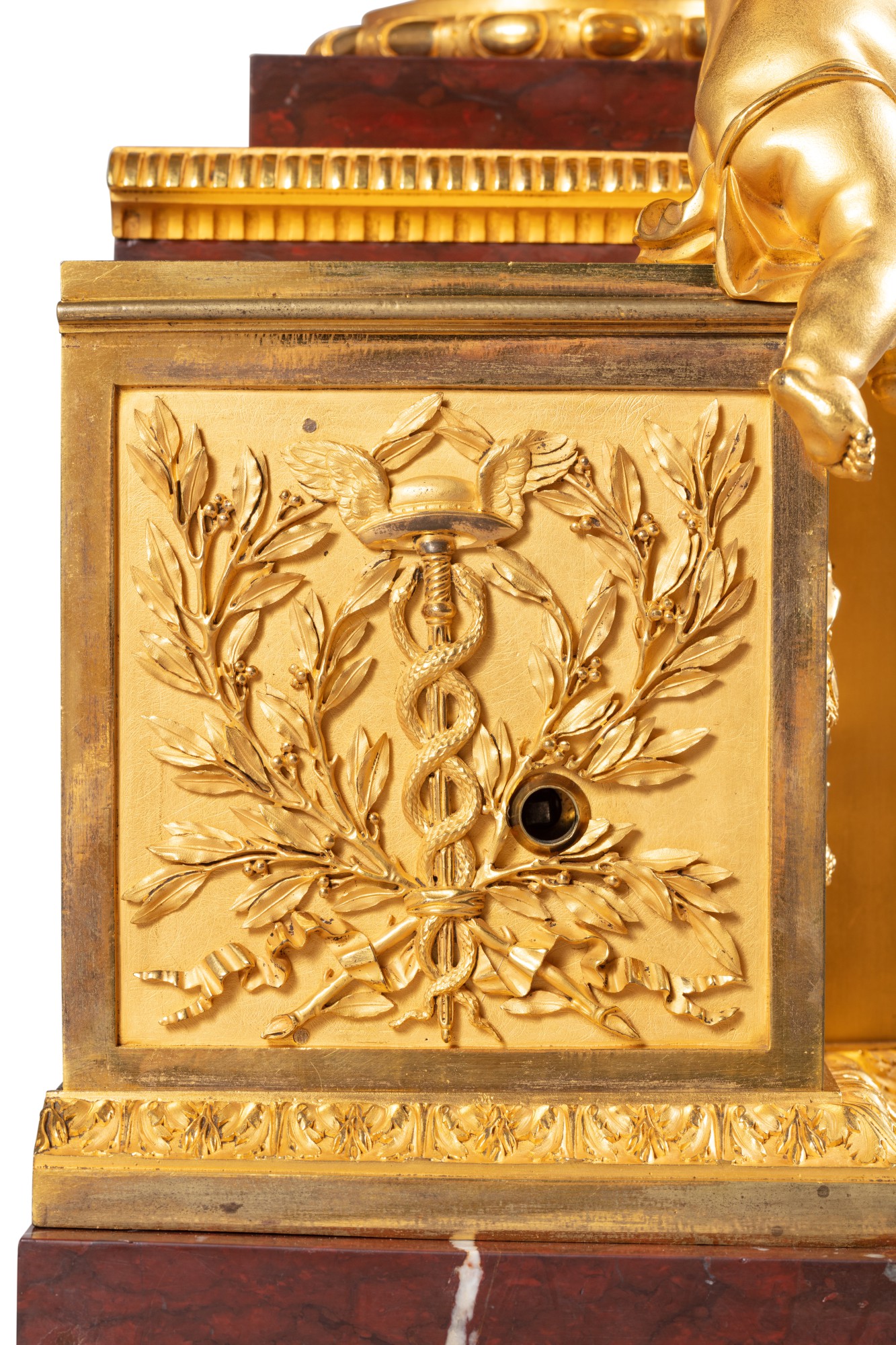 A gilt-bronze musical and automaton mantel clock, late Louis XVI, the ...