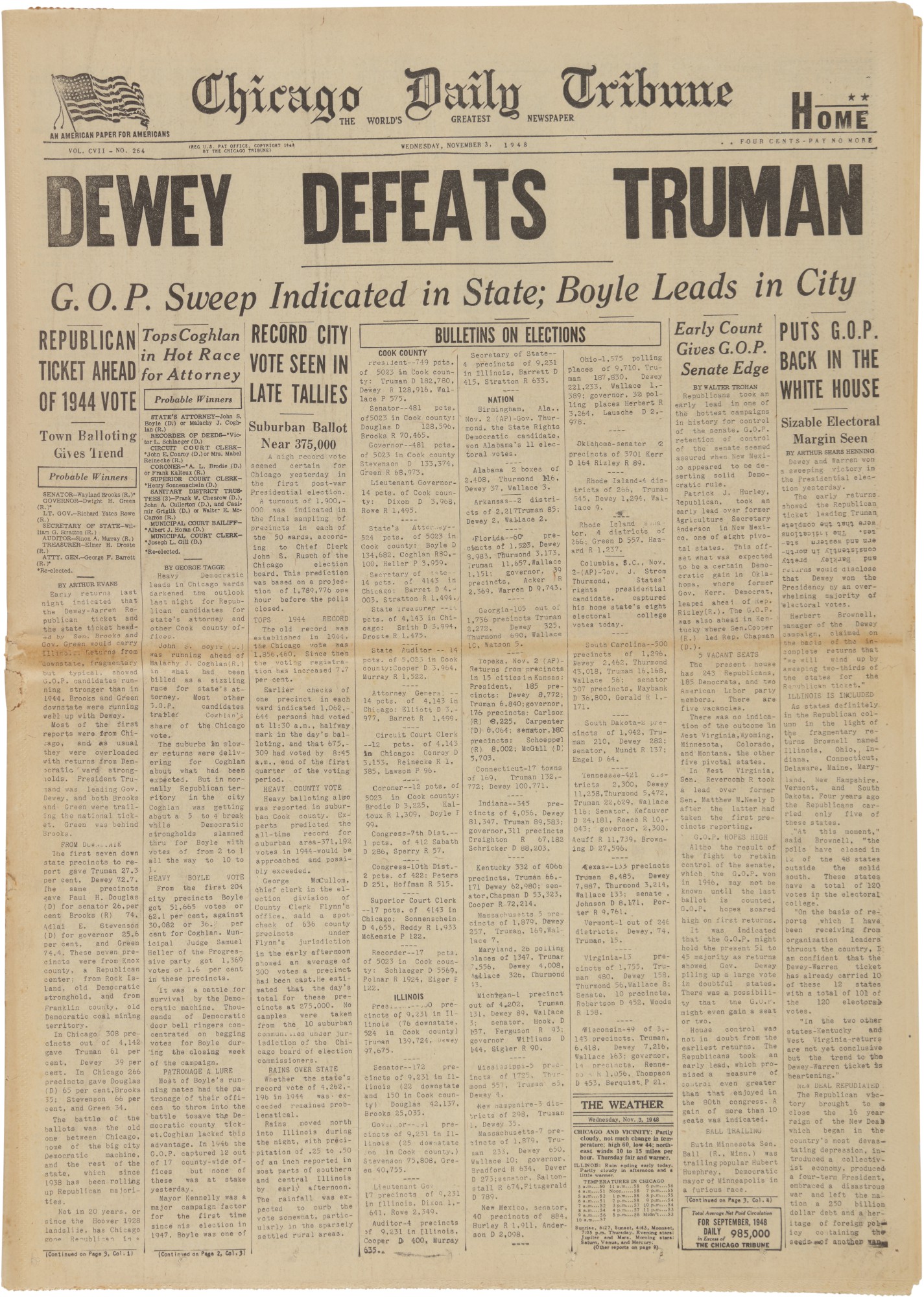 [Truman, Harry S., & Thomas Dewey] | Dewey Defeats Truman? | Fine Books ...