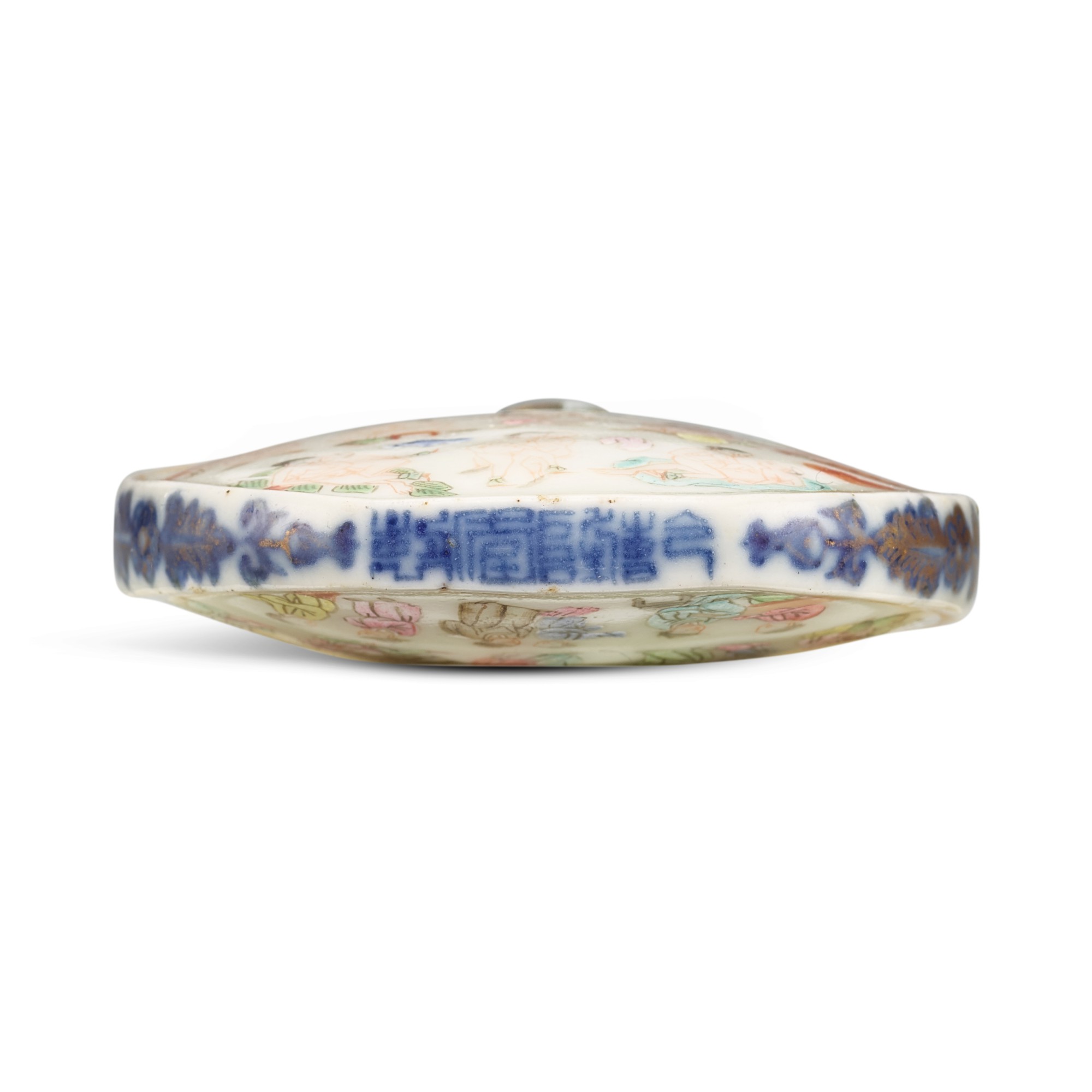 A famille-rose ‘erotica’ snuff bottle Seal mark and period of Qianlong ...