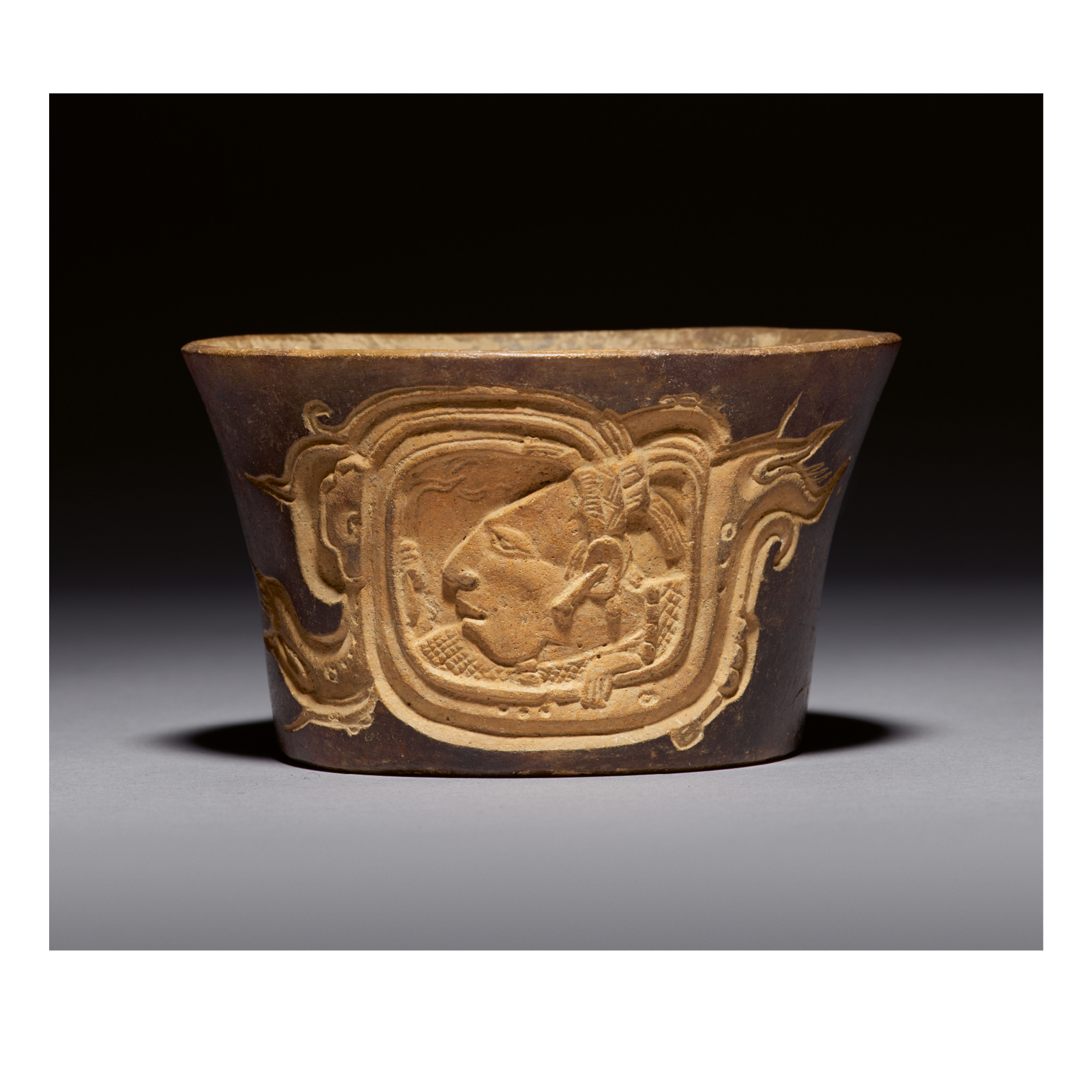 Maya Carved Vase ChocholÁ Style Late Classic Circa Ad 550 950 Art