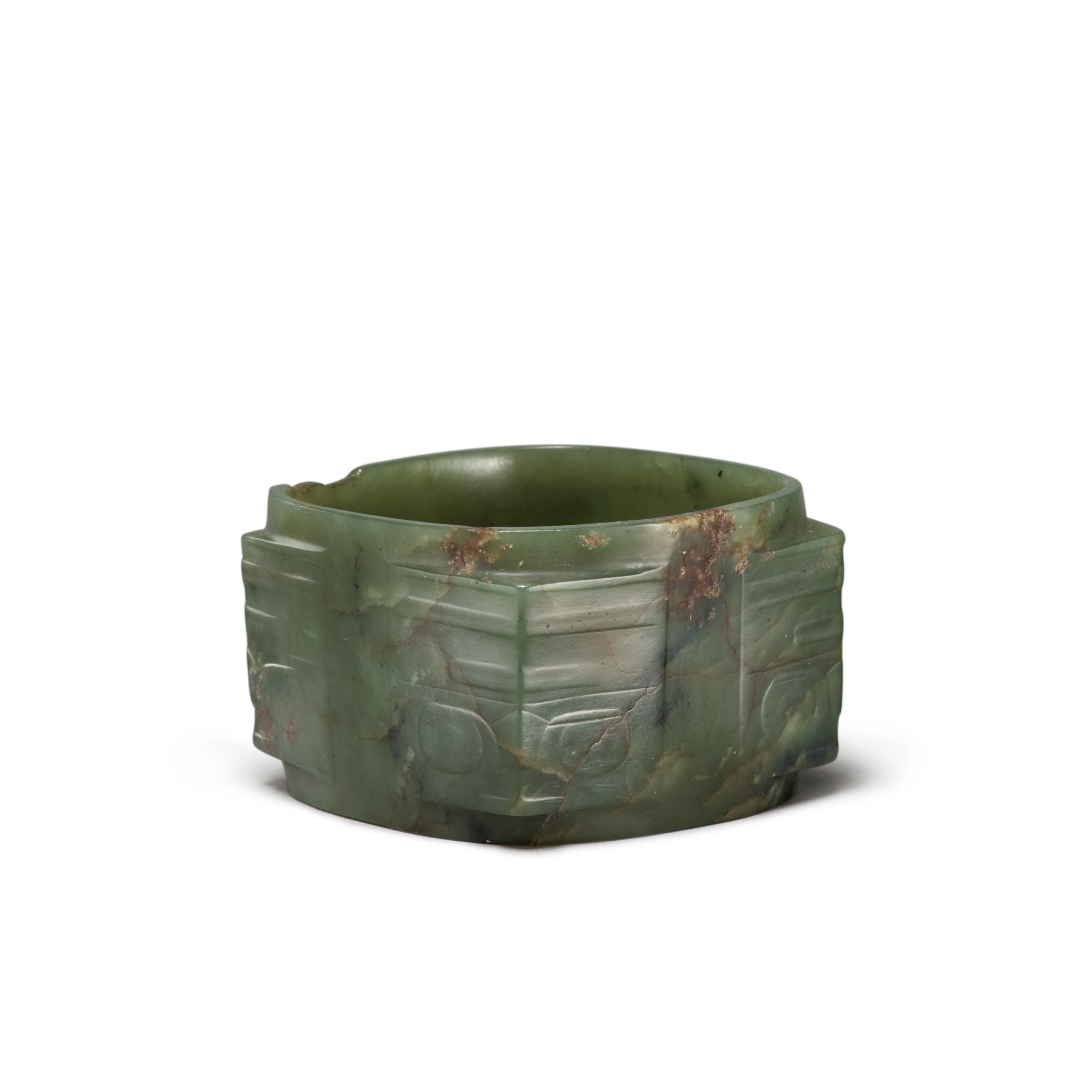 A green jade cong, Neolithic period, Liangzhu culture | 新石器時代 良渚文化 玉琮 ...