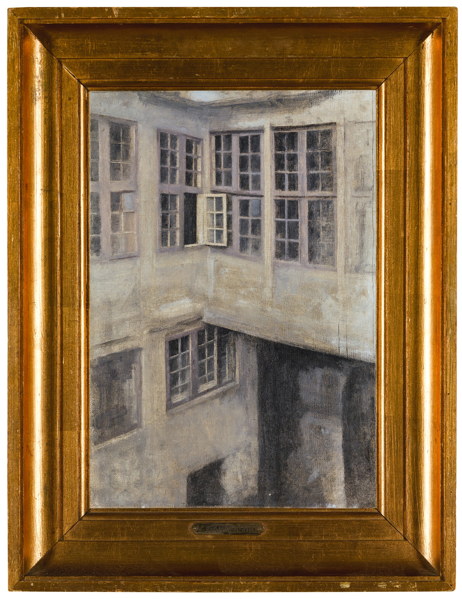 VILHELM HAMMERSHØI | THE COURTYARD, STRANDGADE 30 | Rembrandt to ...