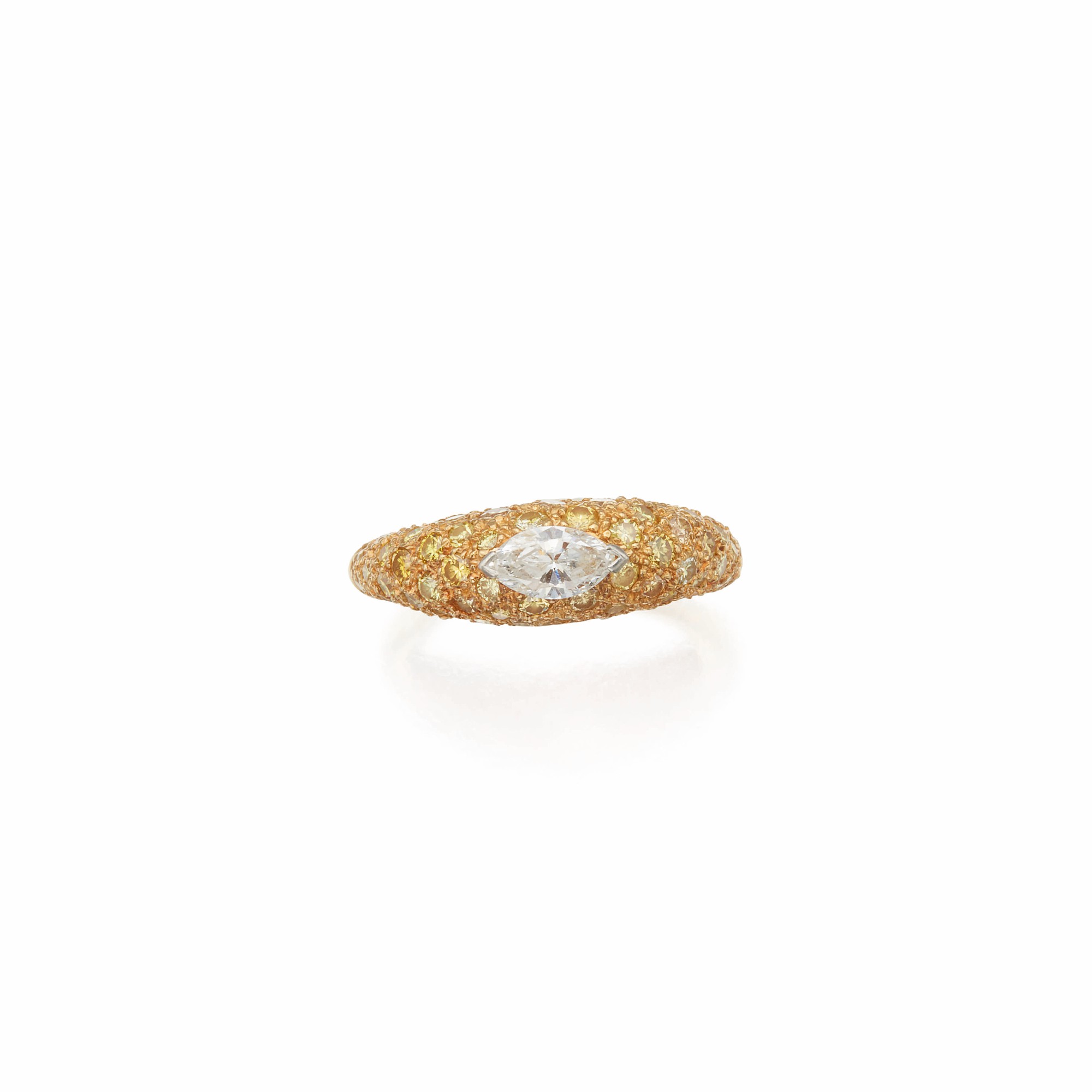 Van Cleef & Arpels | Colored Diamond and Diamond Ring | Fine Jewels ...