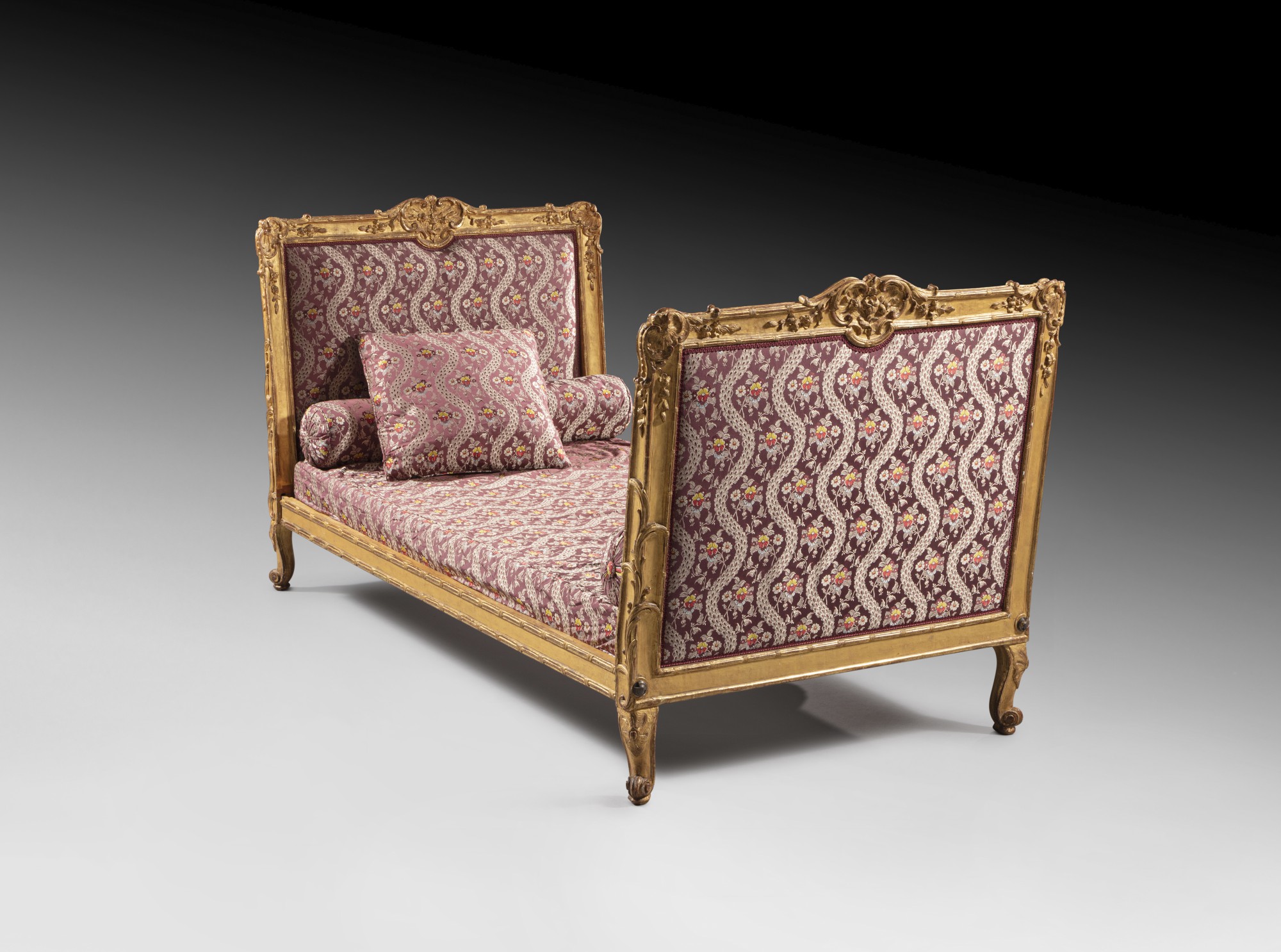 A carved and giltwood bed with two backs, Louis XV | Lit à deux ...