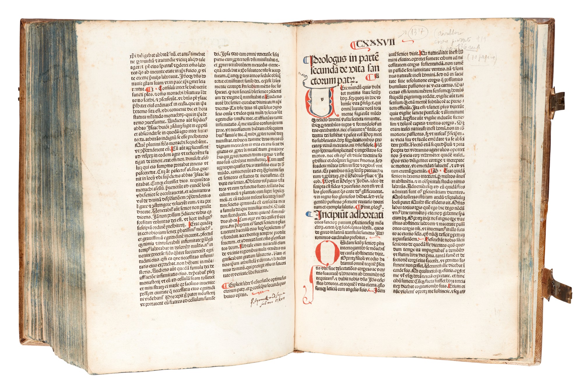 Hieronymus, Vitae sanctorum patrum, Strassburg, 7 March 1483, later ...
