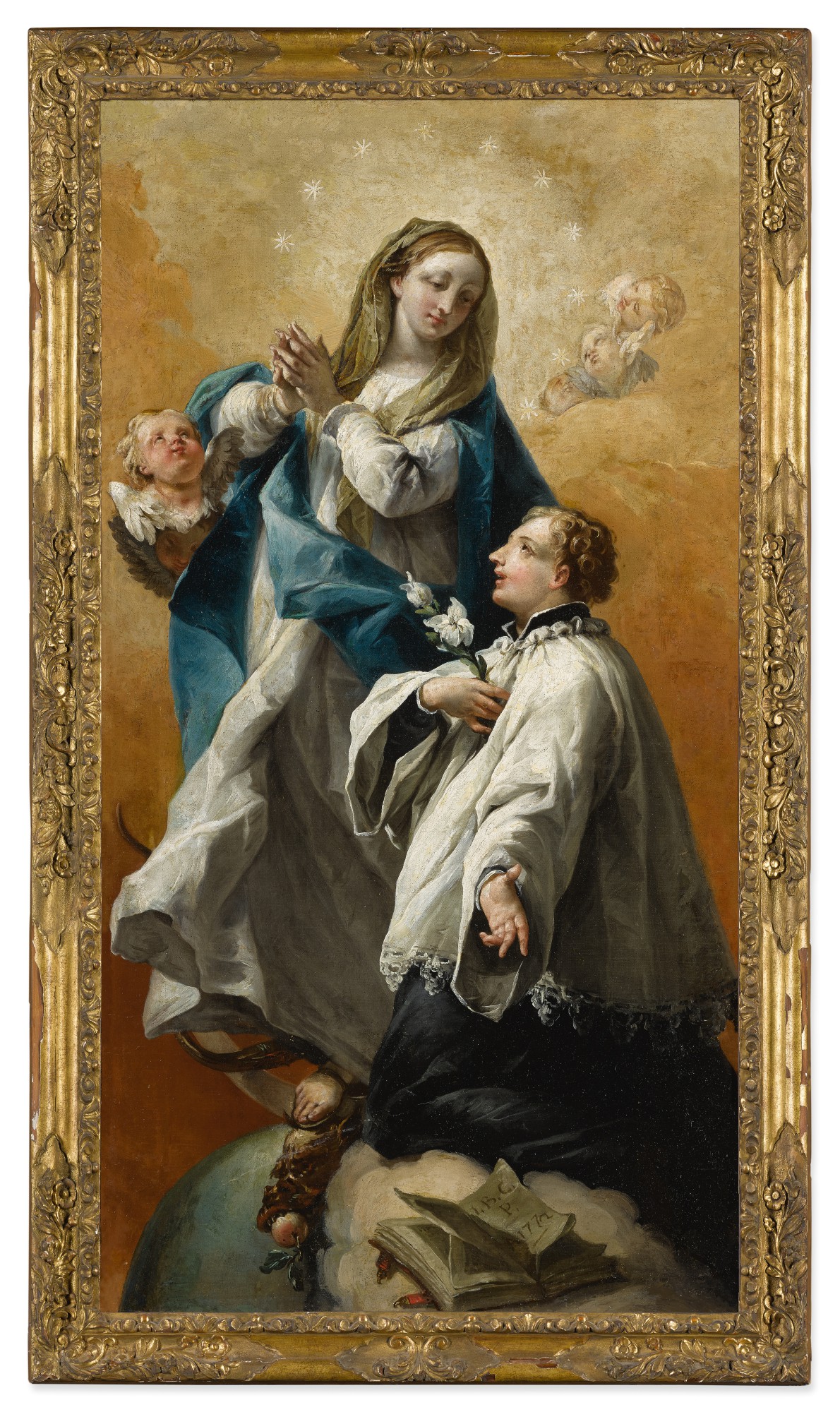 The Madonna in glory with Saint Aloysius Gonzaga | Master Paintings ...