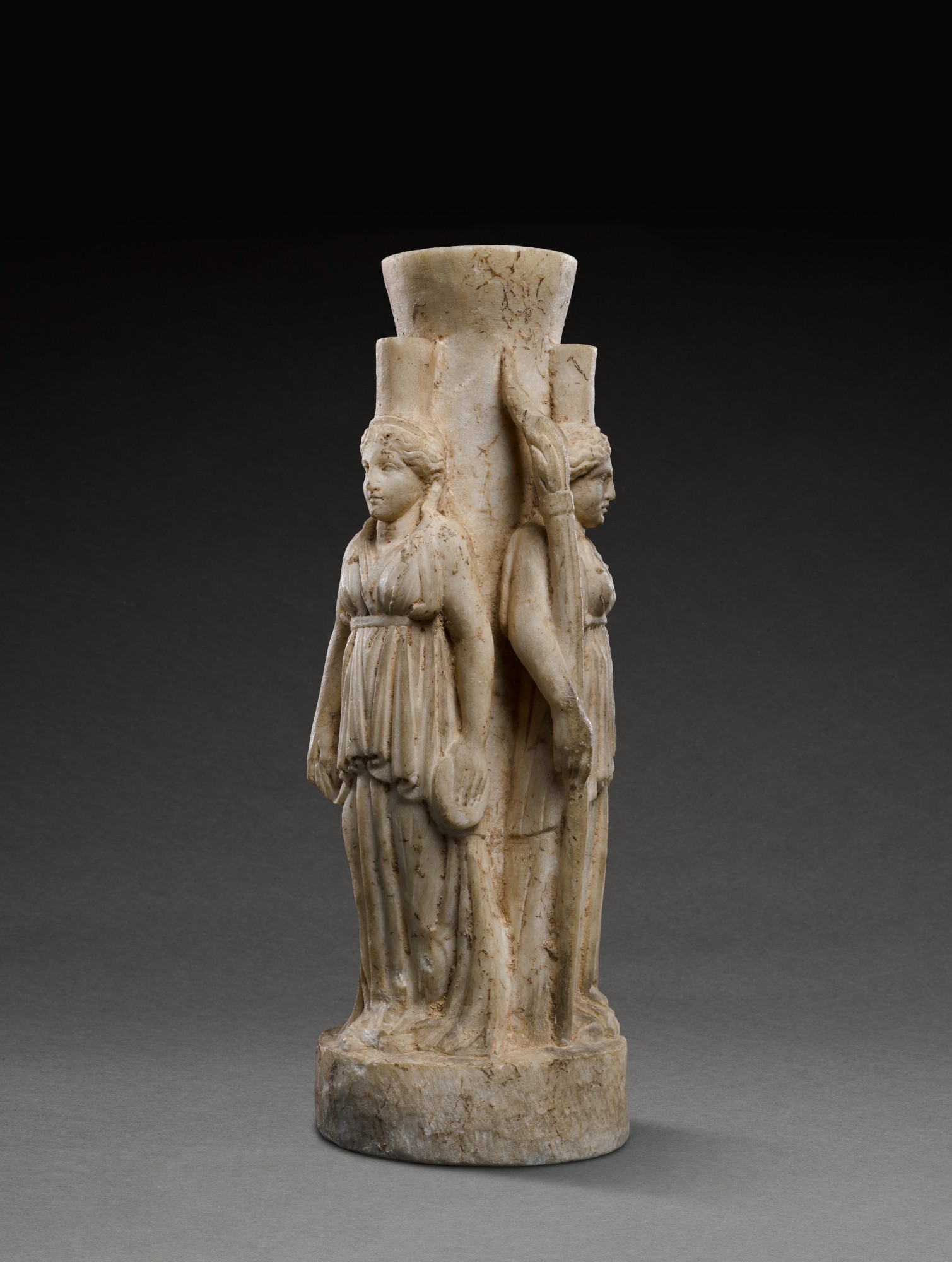 A Roman Marble Figure of Triple-bodied Hekate (Hekateion), 1st/2nd ...