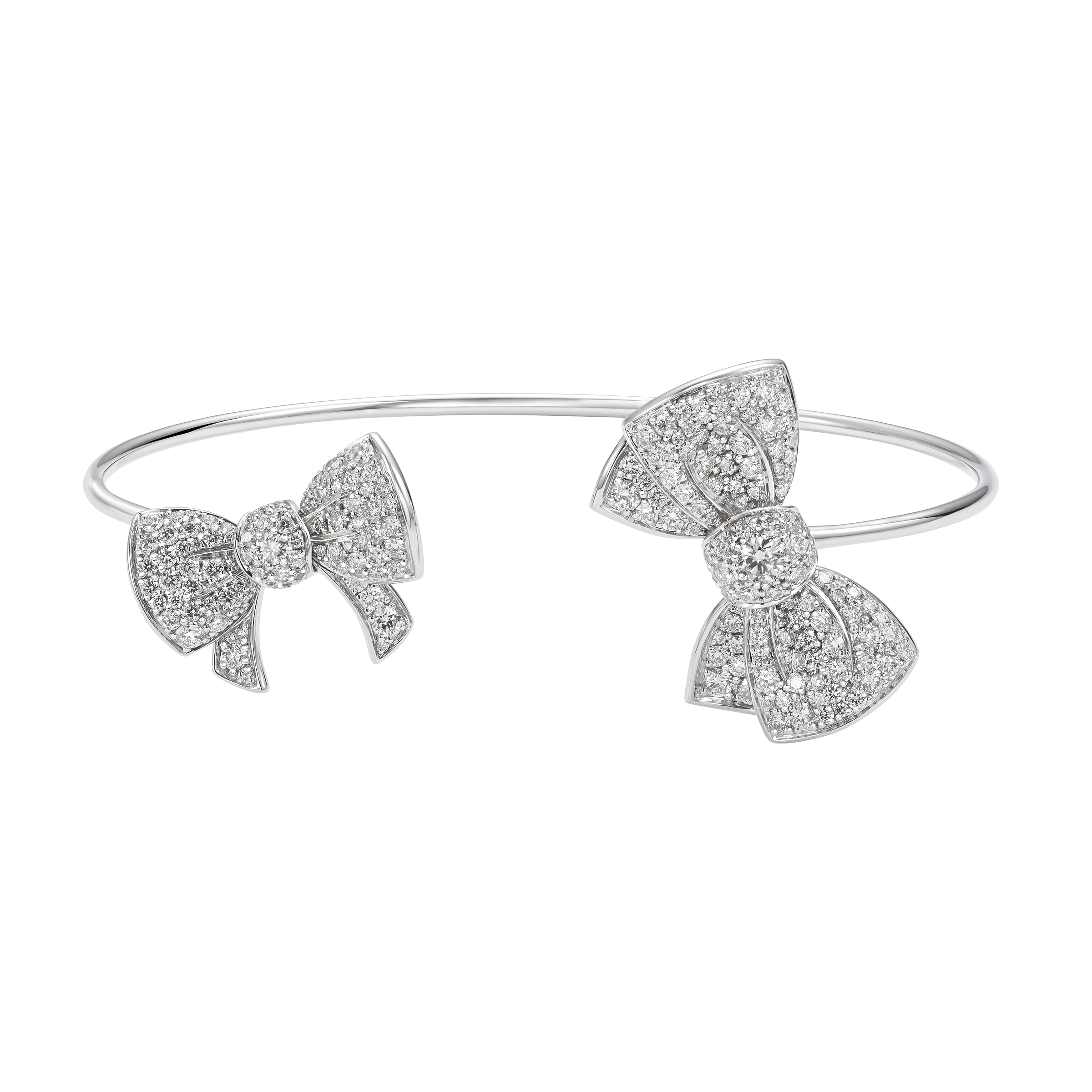 David Morris Diamond And White Gold Double Beaux Bangle Available For Immediate Sale At Sotheby’s