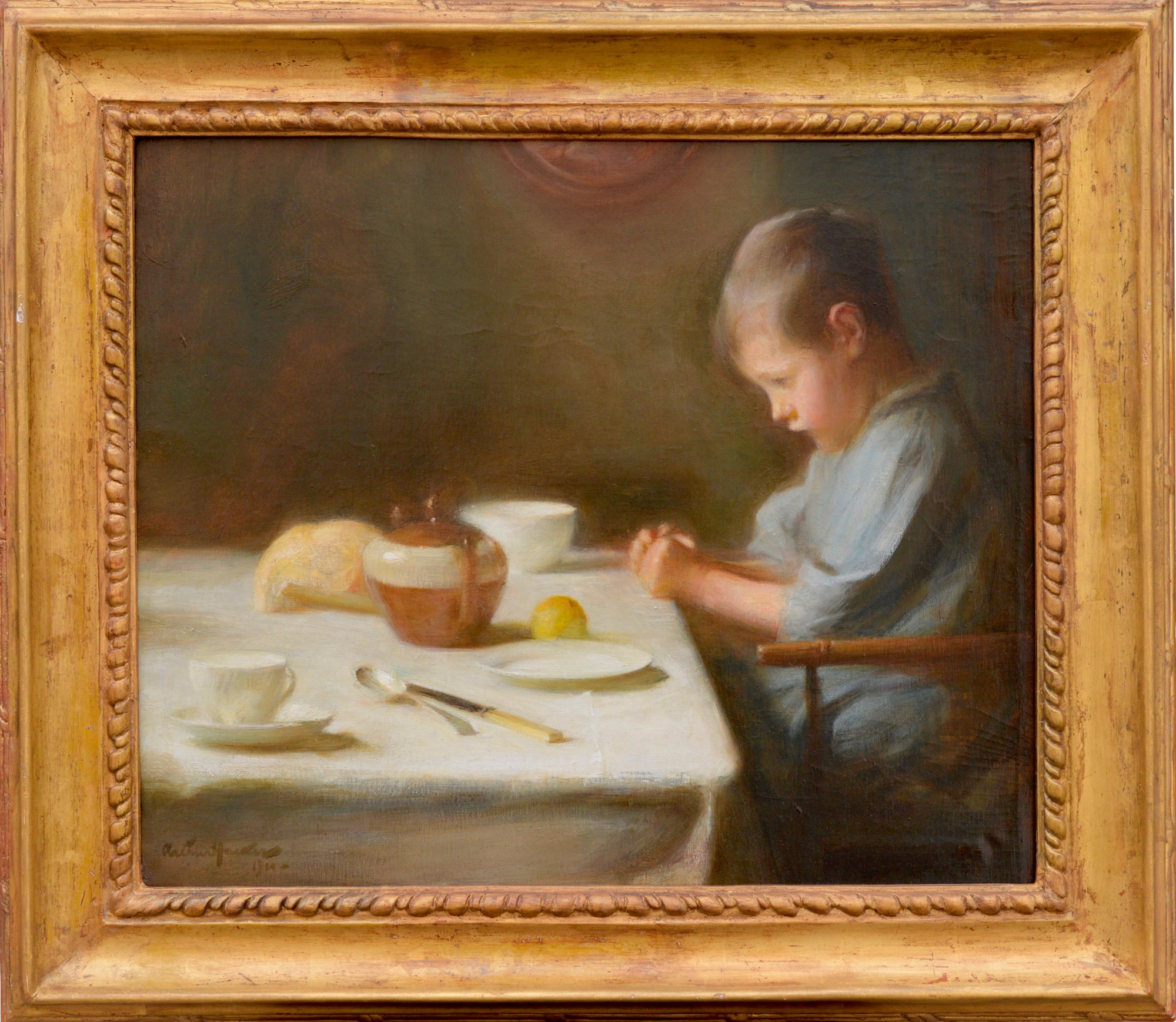 ARTHUR HACKER, R.A. | SAYING GRACE | European Art: Paintings ...