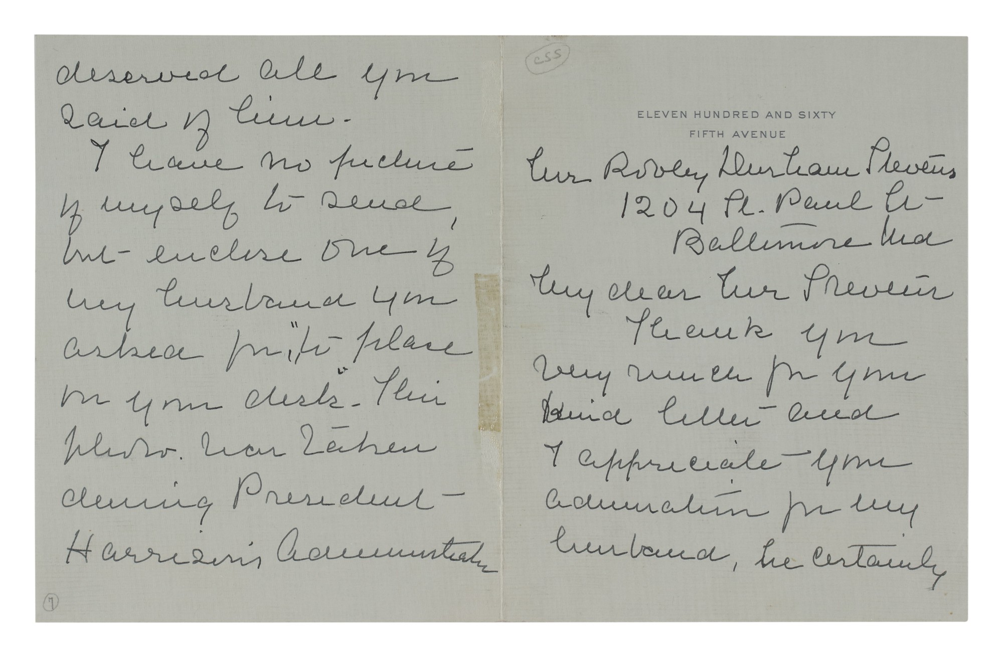 Harrison, Caroline Scott, and Mary Lord Harrison | Letters by both ...