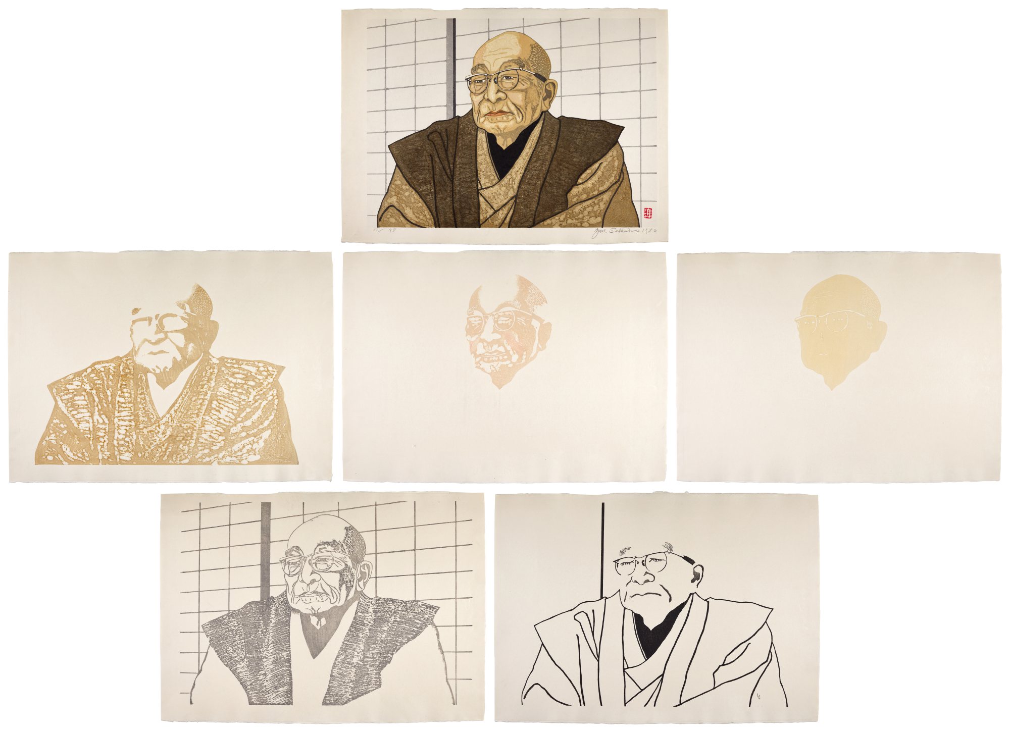 Sekino Jun'ichiro (1914-1988) | Portrait of Ton Satomi, the complete ...