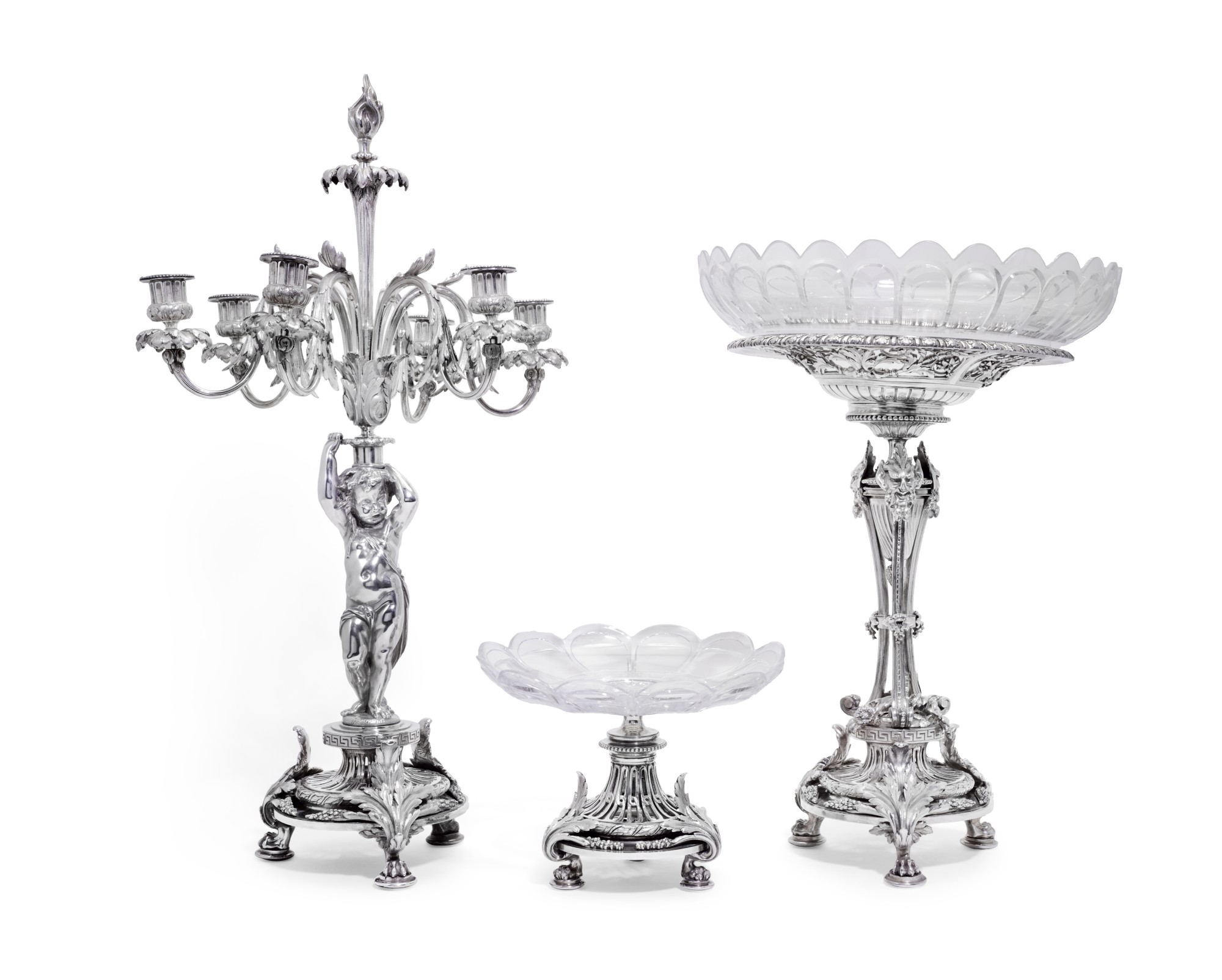 A French silver-plated table garniture, Charles Christofle, Paris ...
