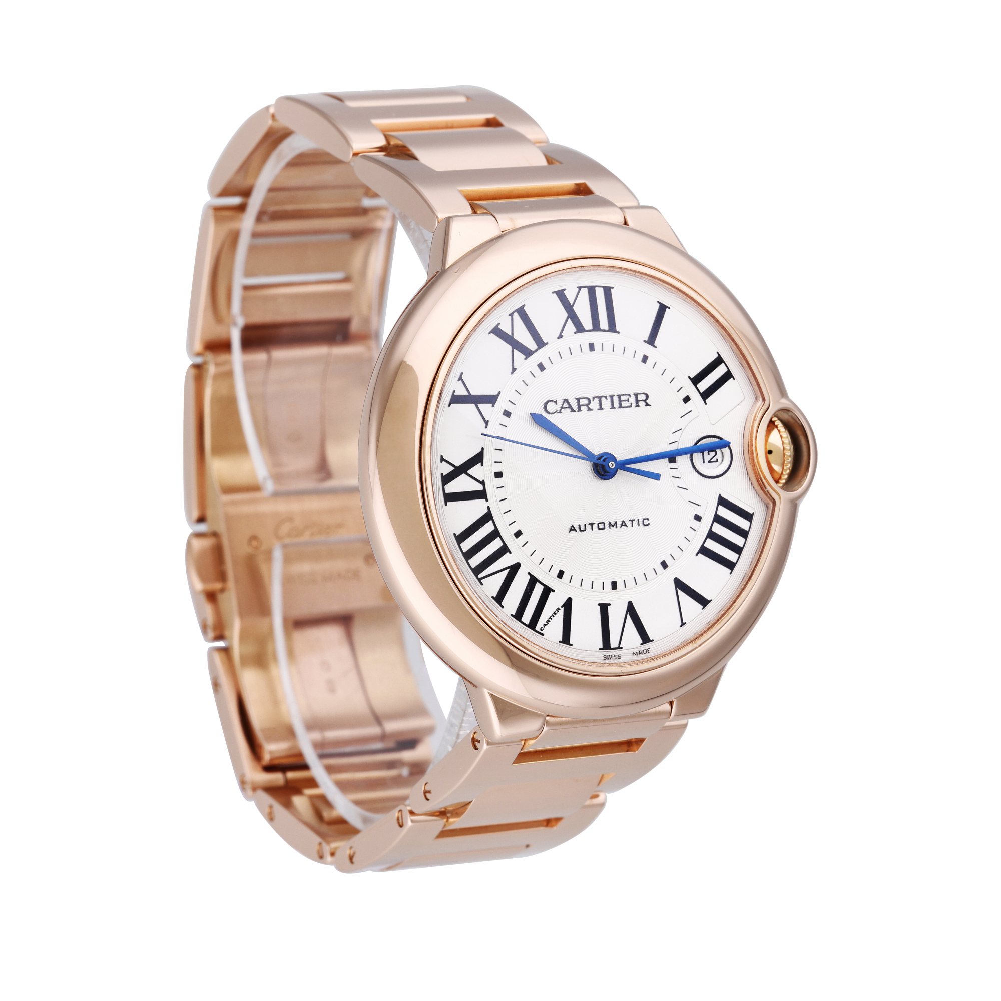 Reference 2999 Ballon Bleu | A pink gold wristwatch with date and ...