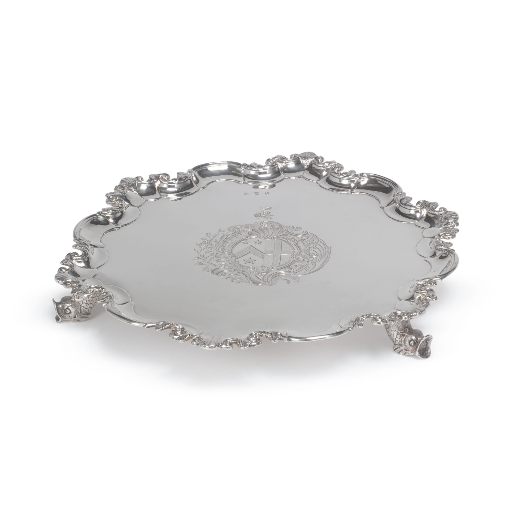 AN IRISH SILVER SALVER, JOHN HAMILTON, DUBLIN, CIRCA 1740 | STYLE ...