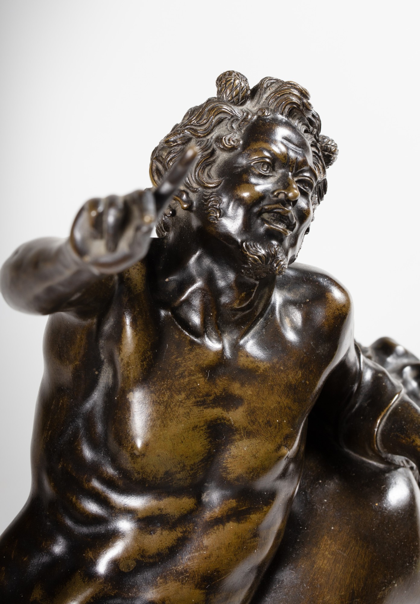 Drunken Silenus on a rock | Silène ivre allongé sur un rocher ...