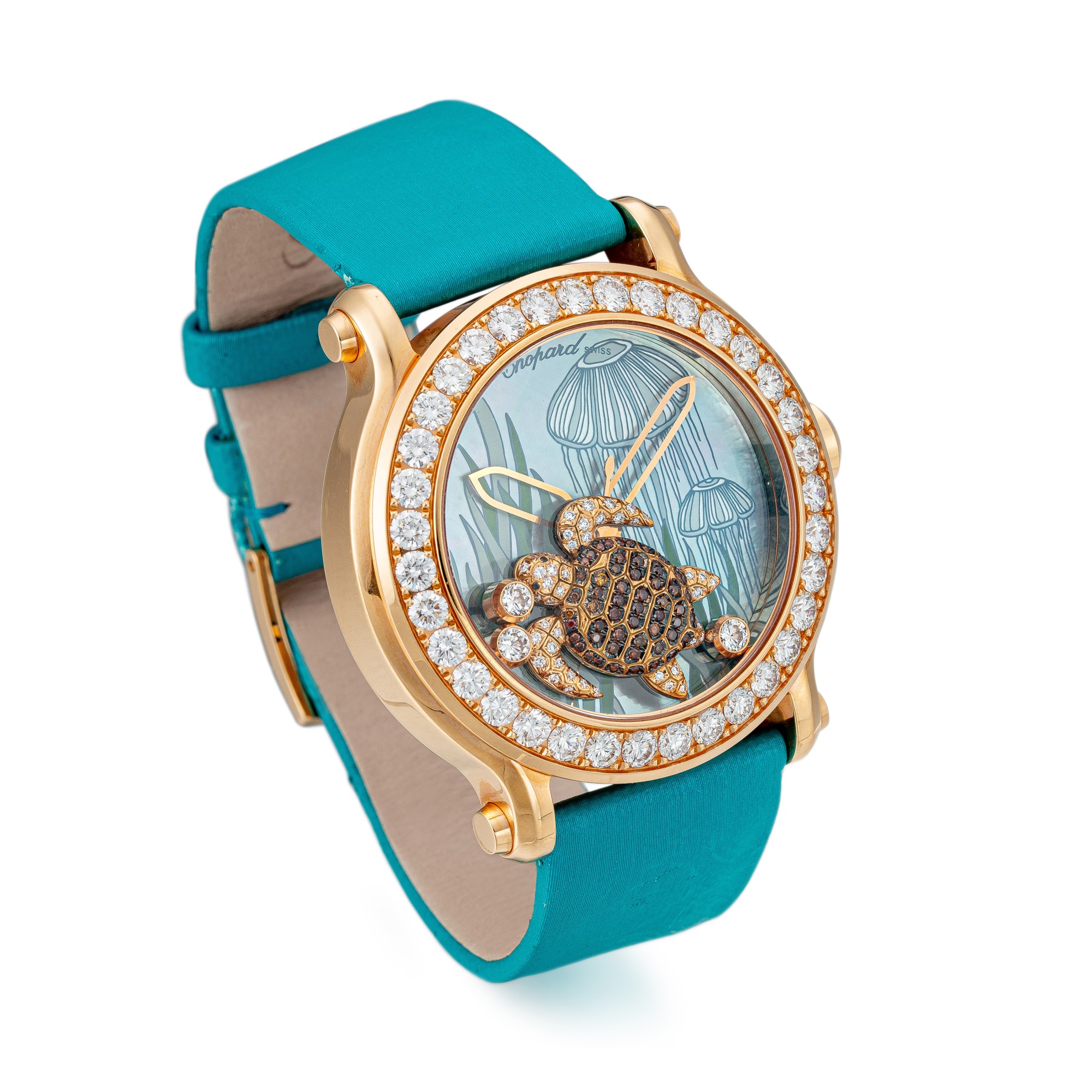 Chopard | 'Animal World' Turtle Happy Sport XL, A Limited Edition Pink ...